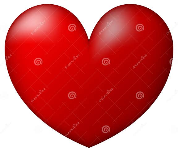 Red Heart stock vector. Illustration of artistic, shape - 4080271