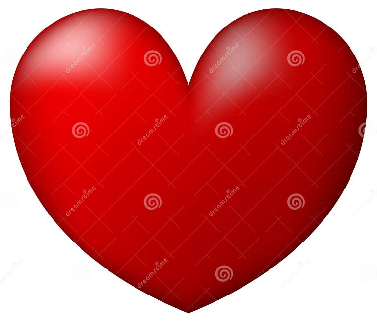 Red Heart stock vector. Illustration of artistic, shape - 4080271