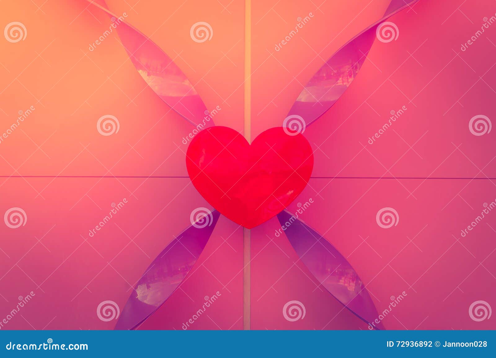 Red Heart Abstract . ( Filtered Image Processed Vintage Effect. Stock ...