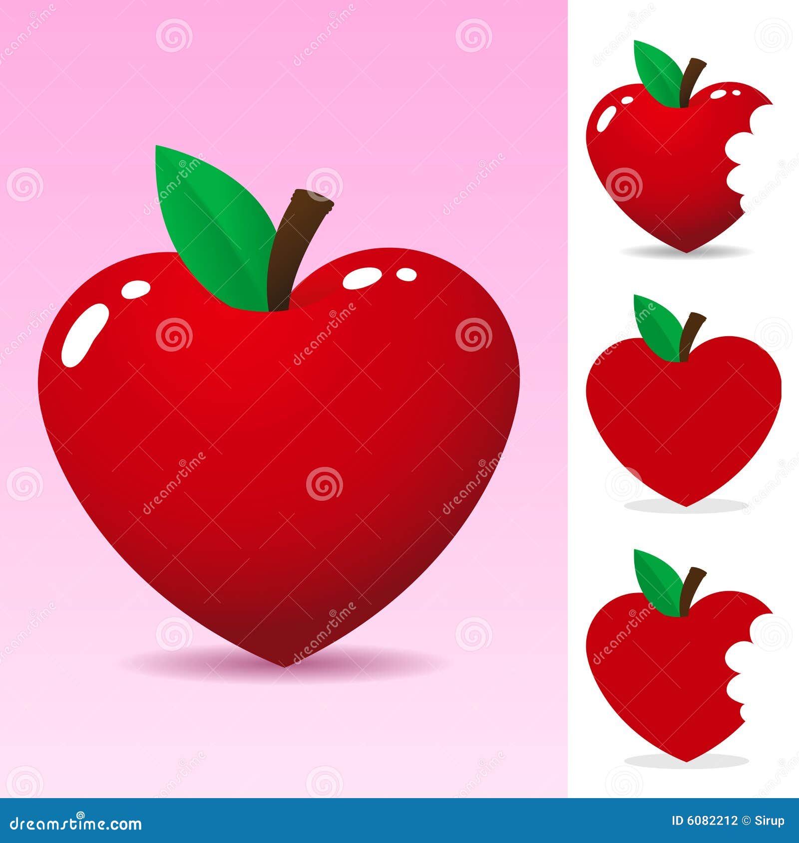Red Heart Apple Stock Illustrations – 2,549 Red Heart Apple Stock ...