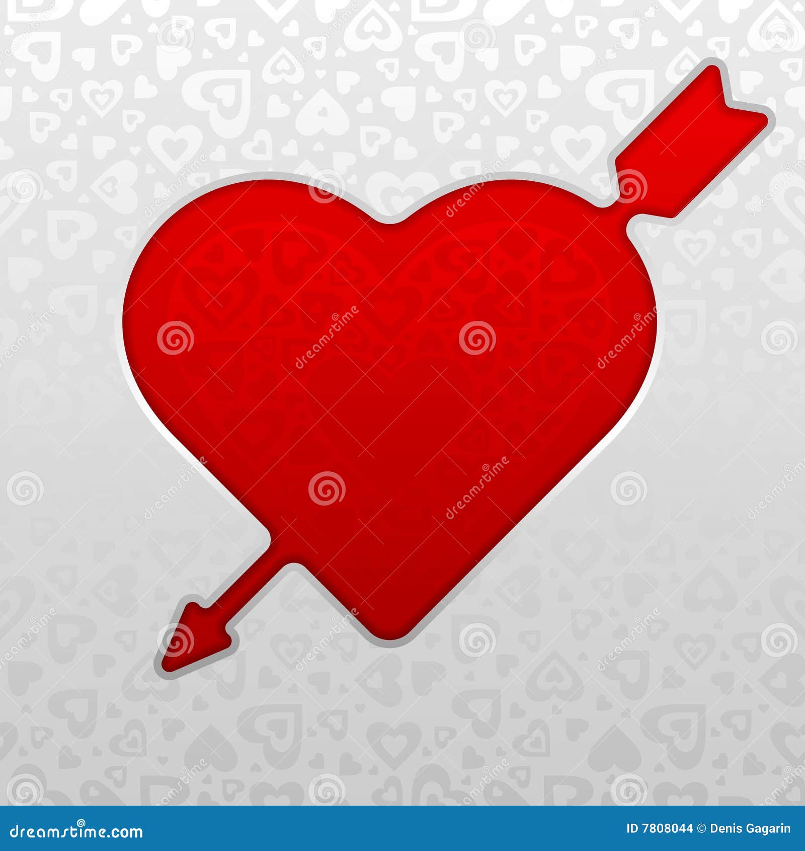 Red heart and arrow stock vector. Illustration of pattern - 7808044 Red heart and arrow stock vector. Illustration of pattern - 7808044