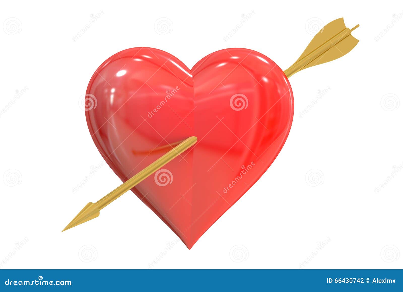 Red heart stock illustration. Illustration of shape, white - 66430742