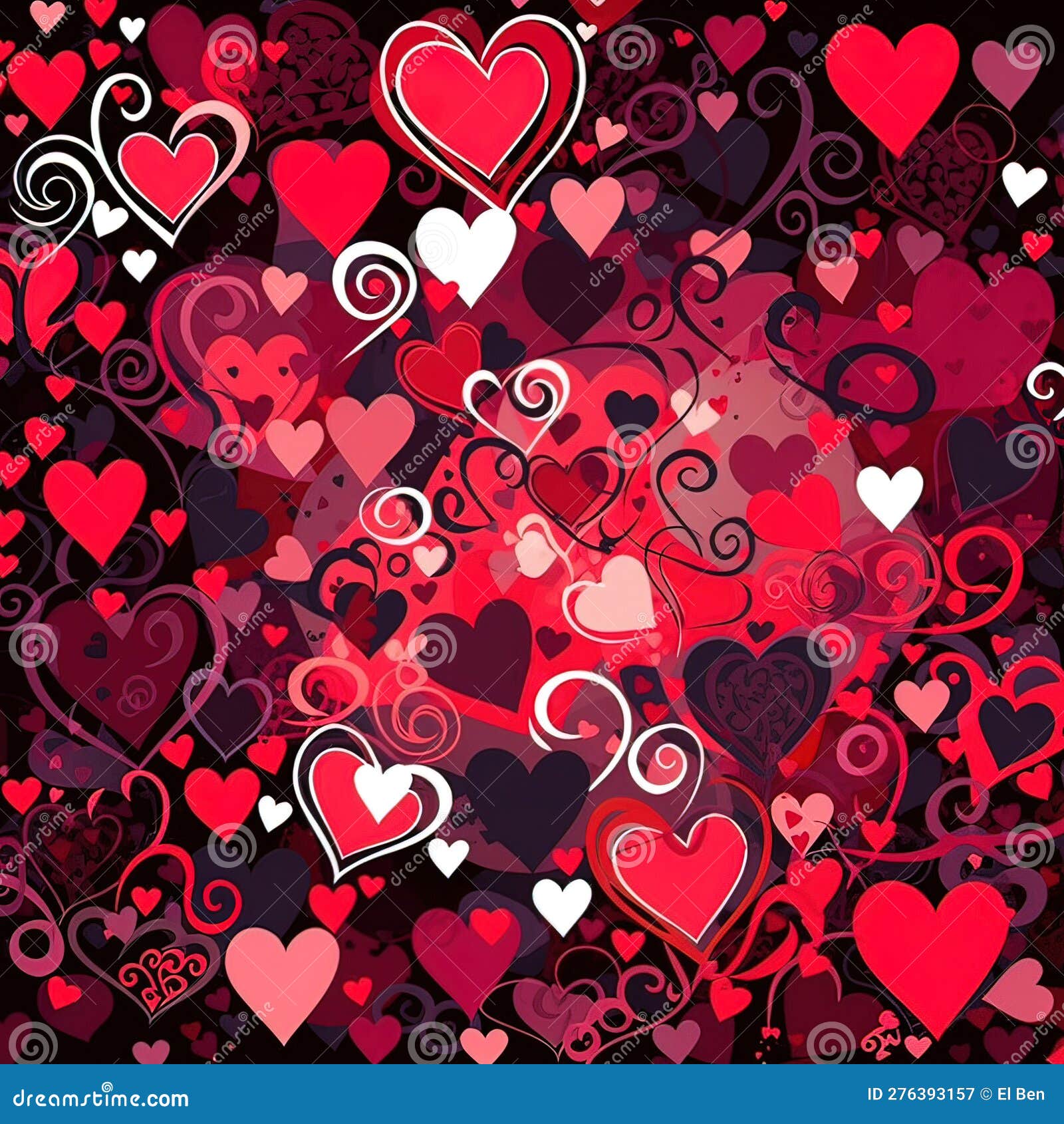 Red Heart Background stock illustration. Illustration of romance ...