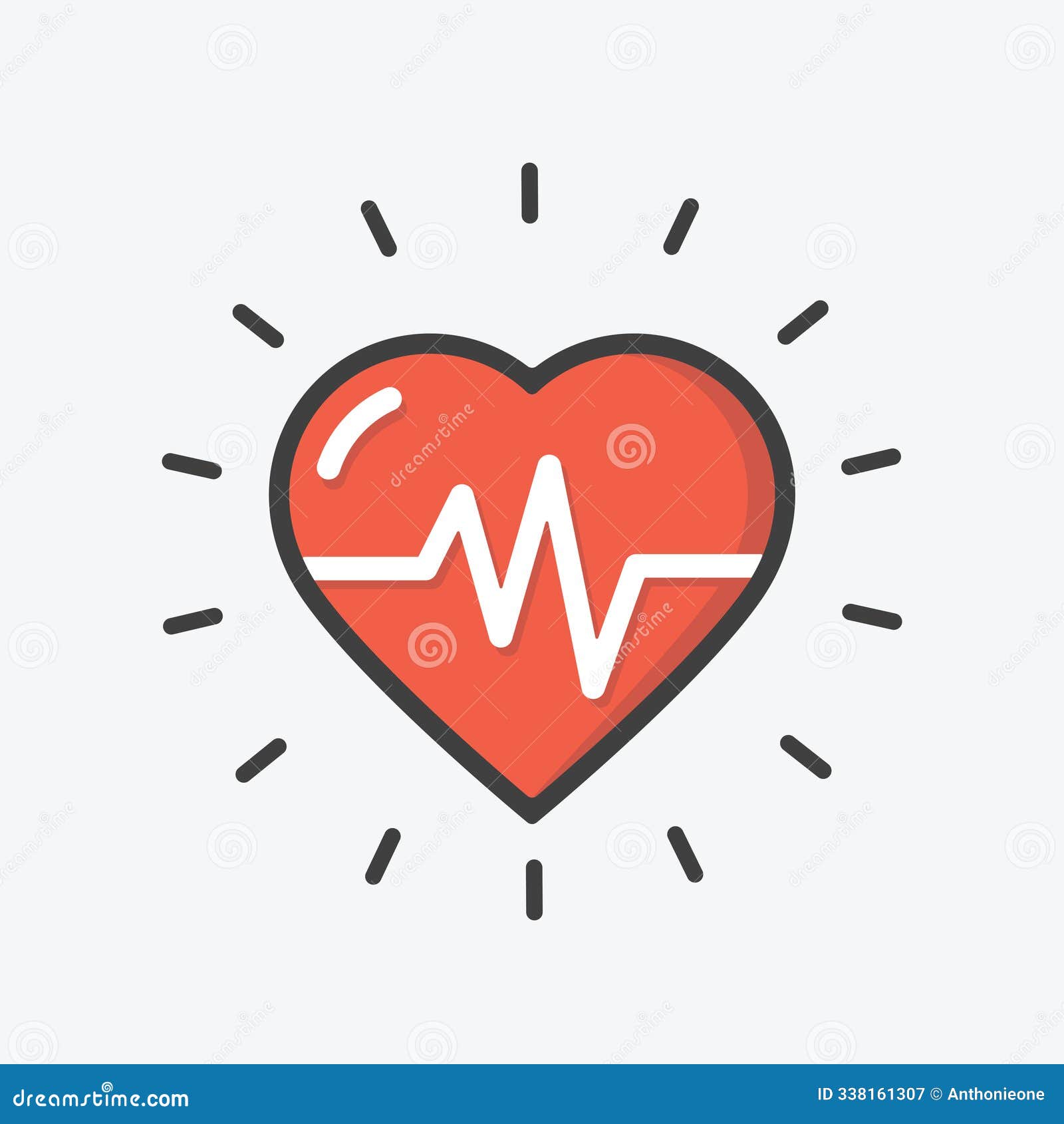 Heart Beat Line, Ekg Death Die. Pulse Vector Illustration ...