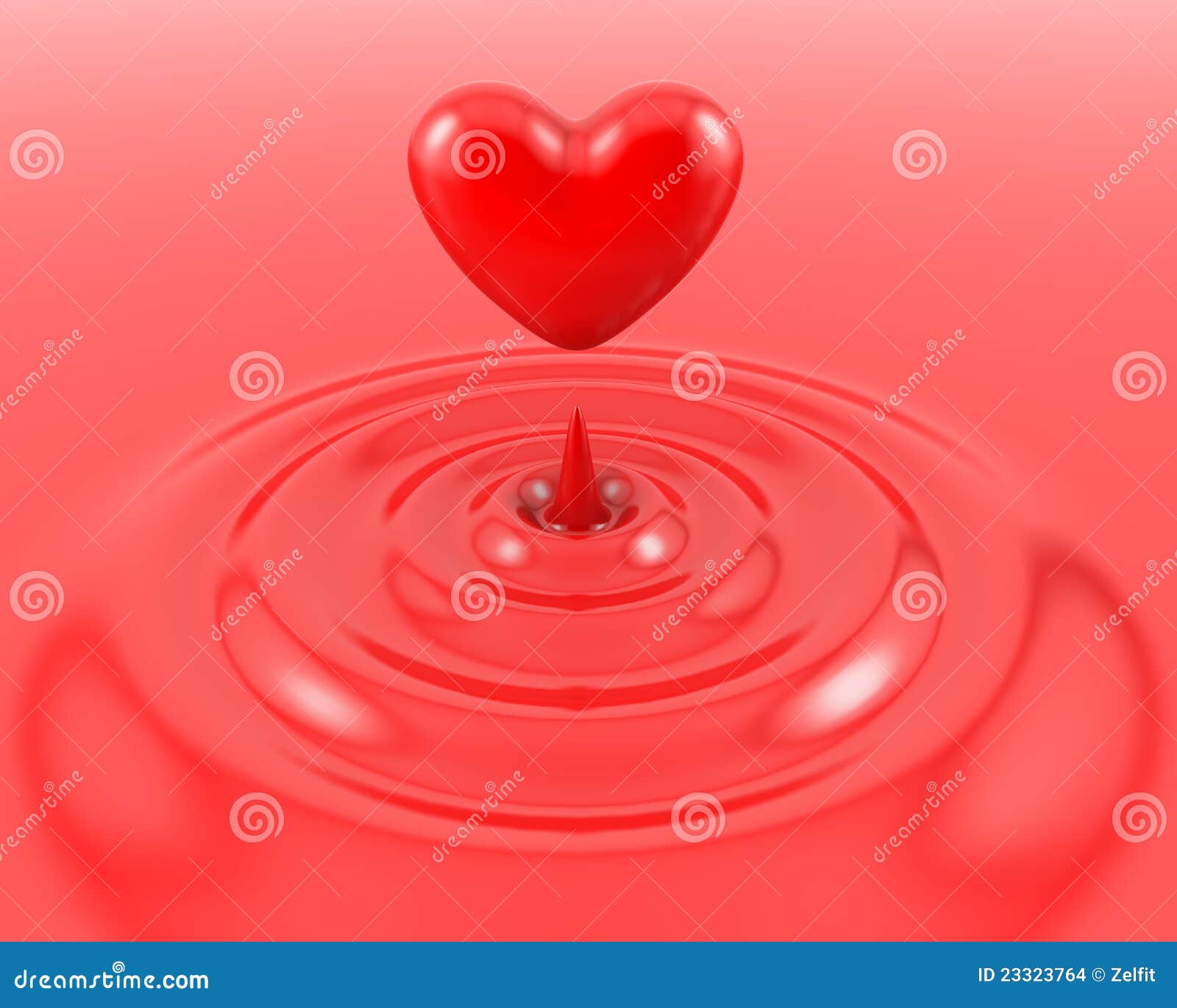 Red heart and blood stock illustration. Illustration of heart - 23323764