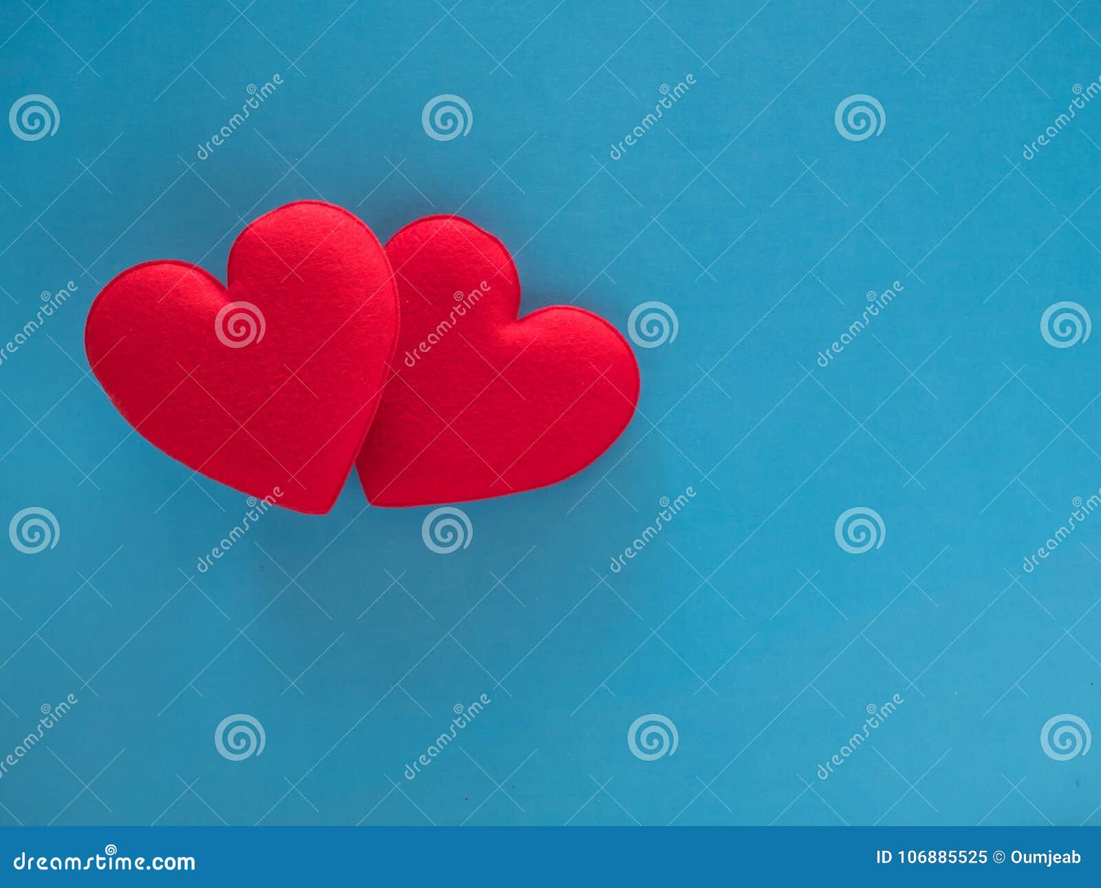 Red Heart on Blue Background Stock Image - Image of symbol, beautiful ...