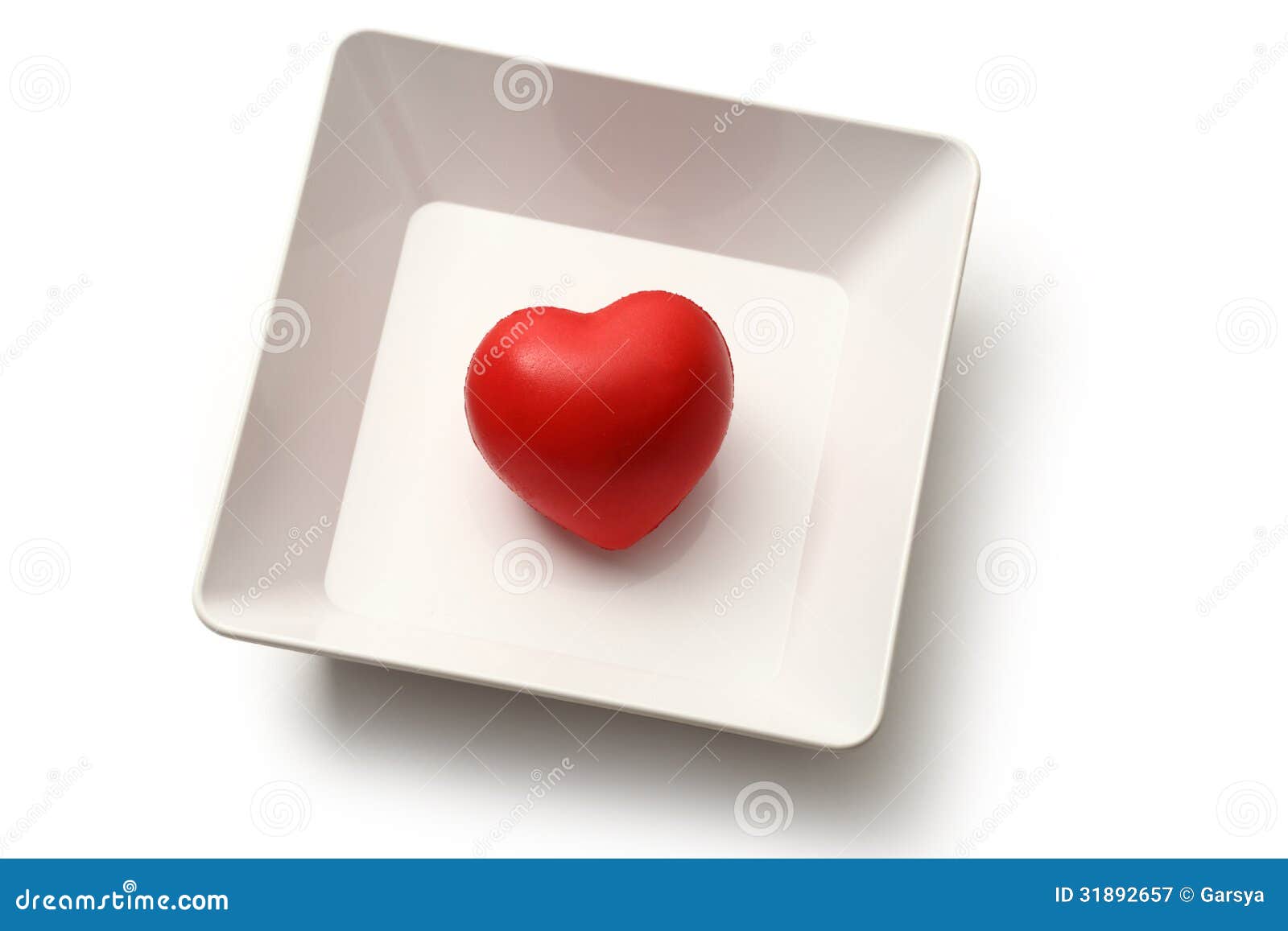 Red heart in bowl stock image. Image of dish, pattern - 31892657