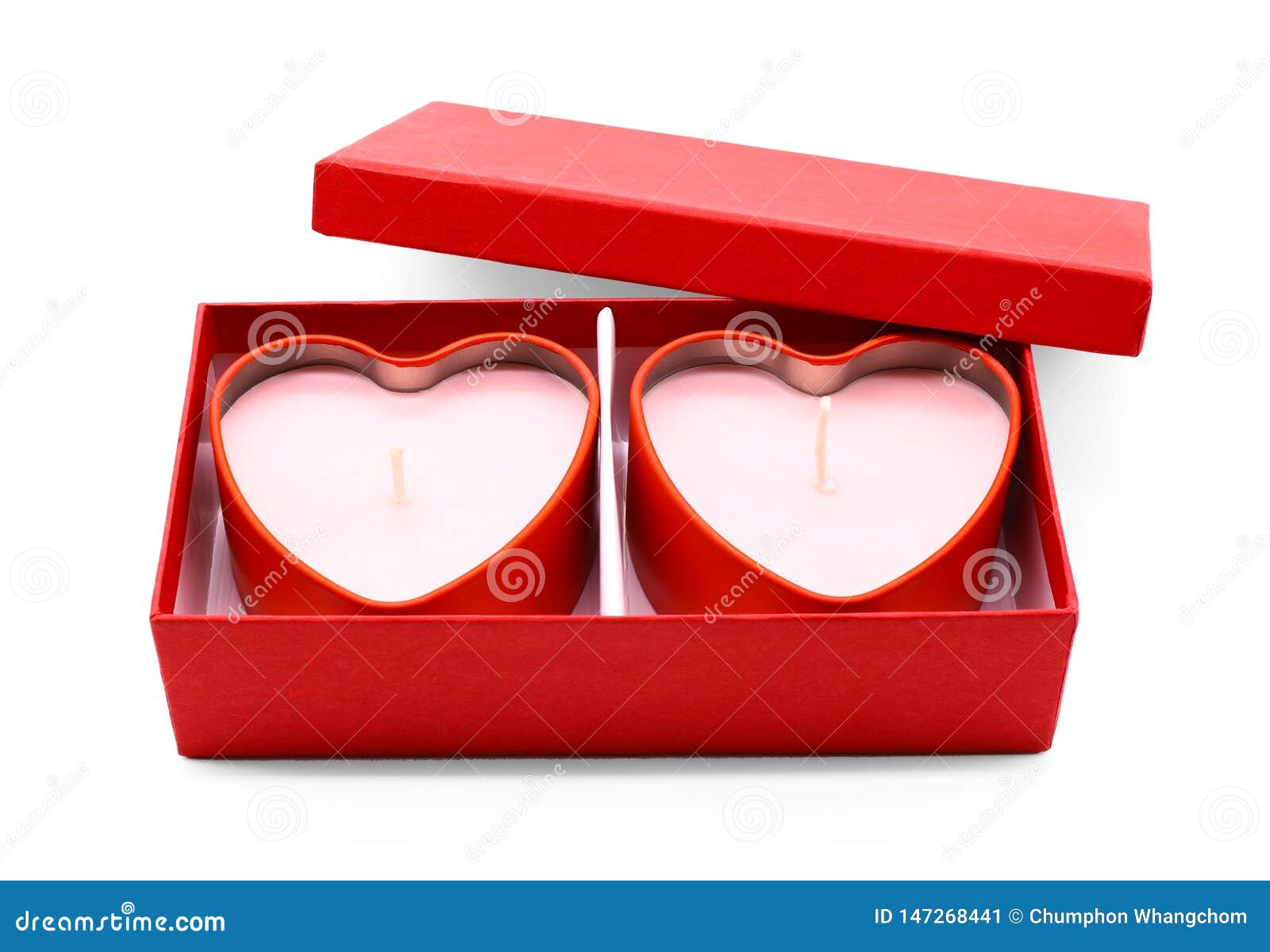 Red Heart Box Package on White Background Stock Illustration ...