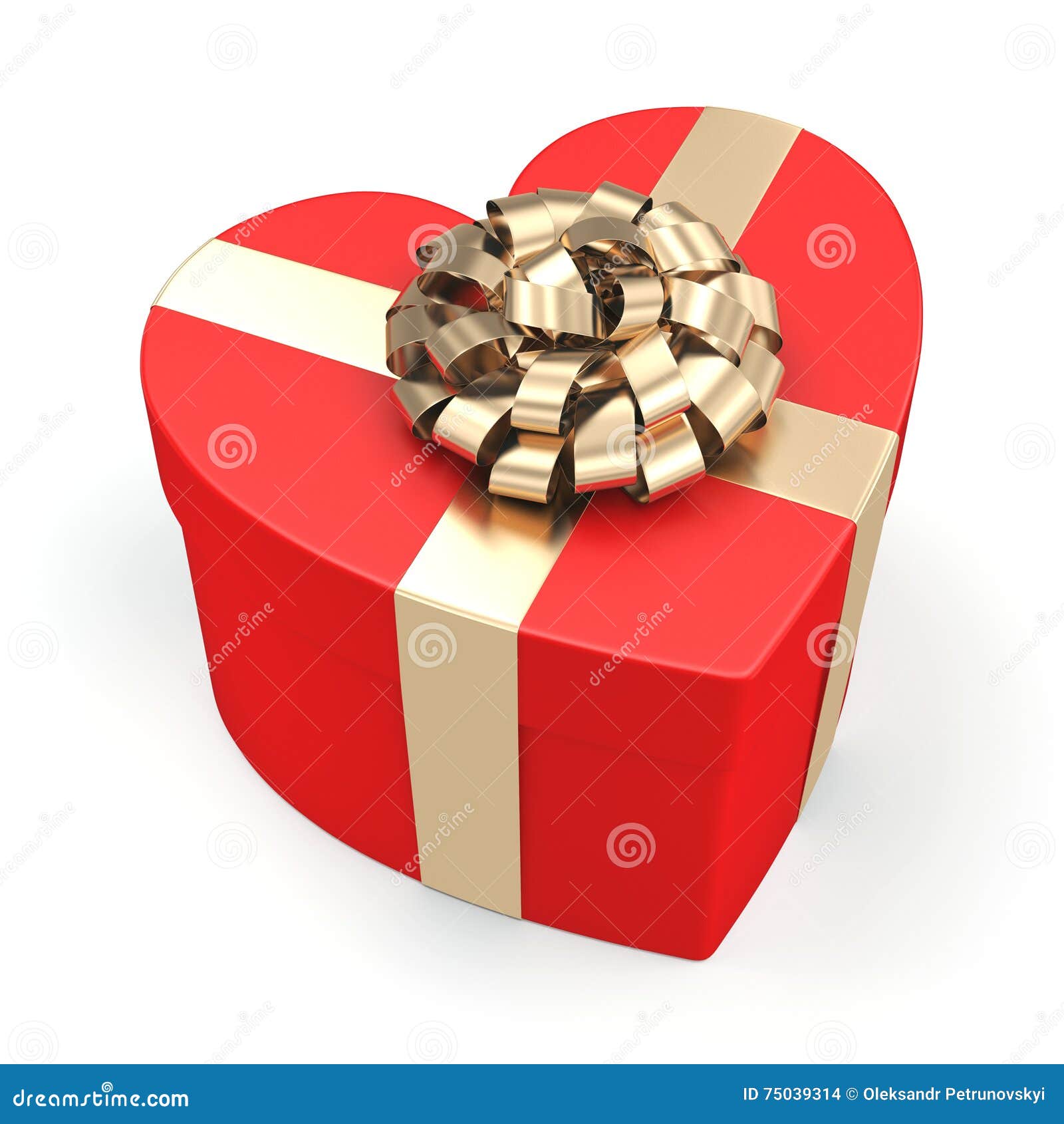 Red heart box stock illustration. Illustration of knot - 75039314