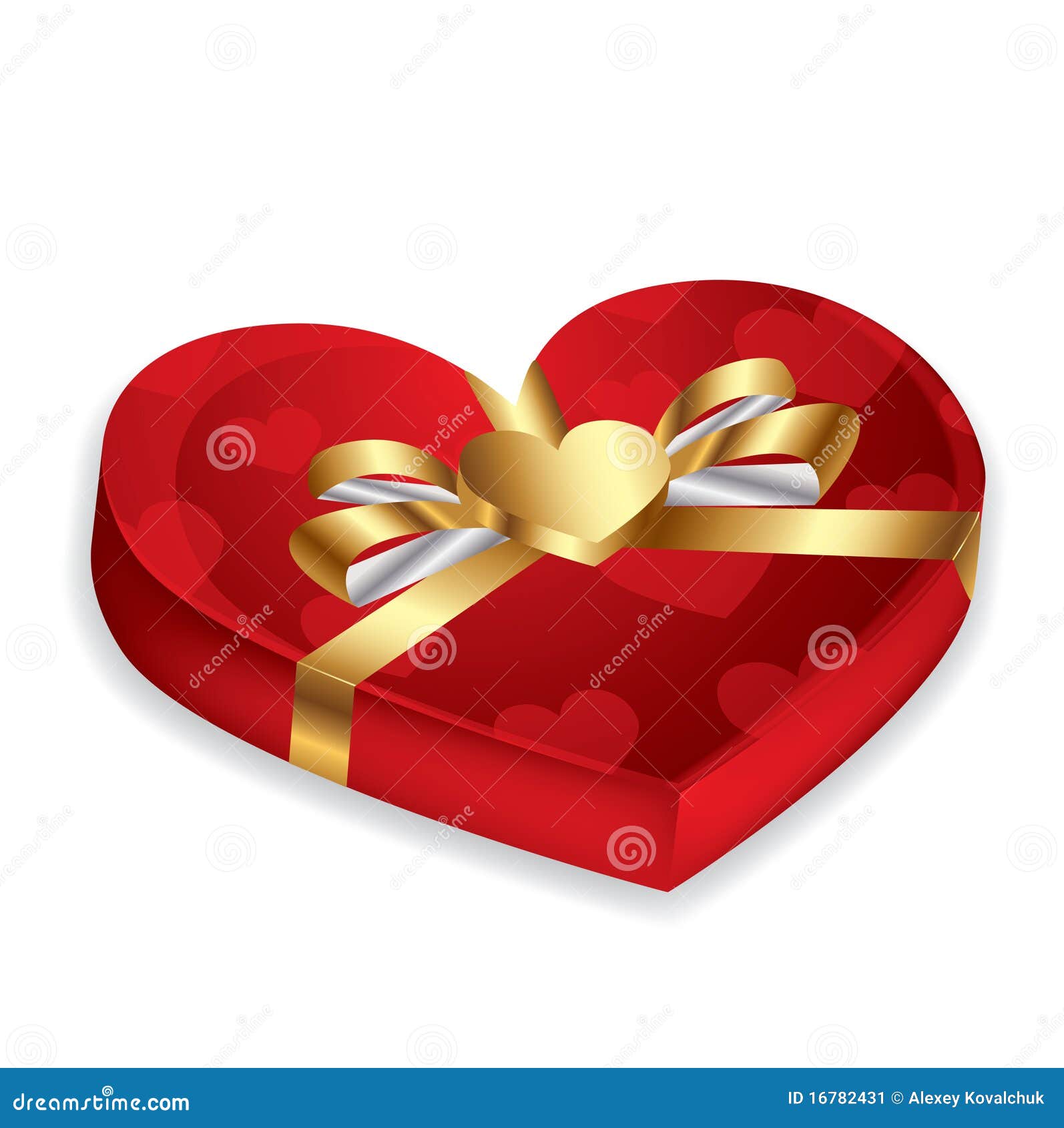Red heart box,vector stock vector. Illustration of gift - 16782431