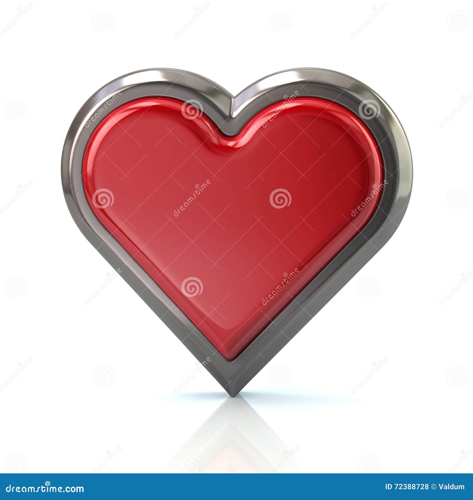 Red heart button stock illustration. Illustration of amour - 72388728