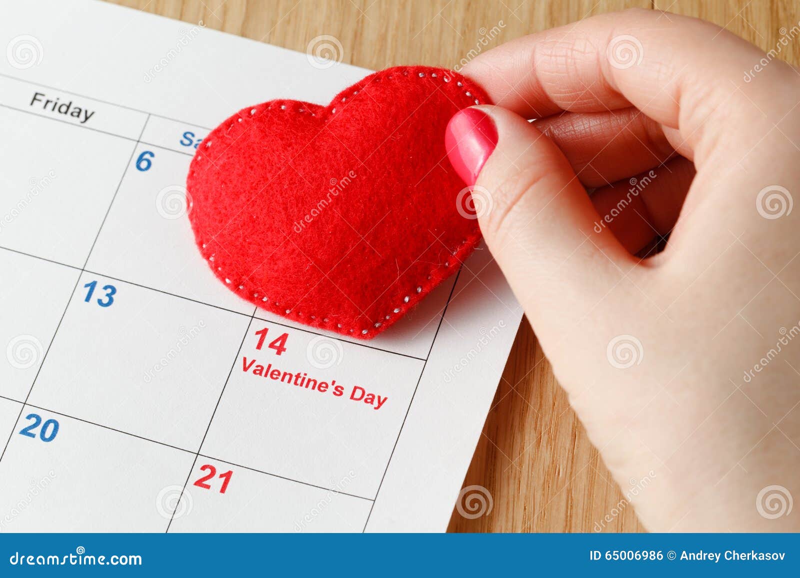 Red Heart and Calendar, Love Month Stock Photo - Image of sign, imprint ...