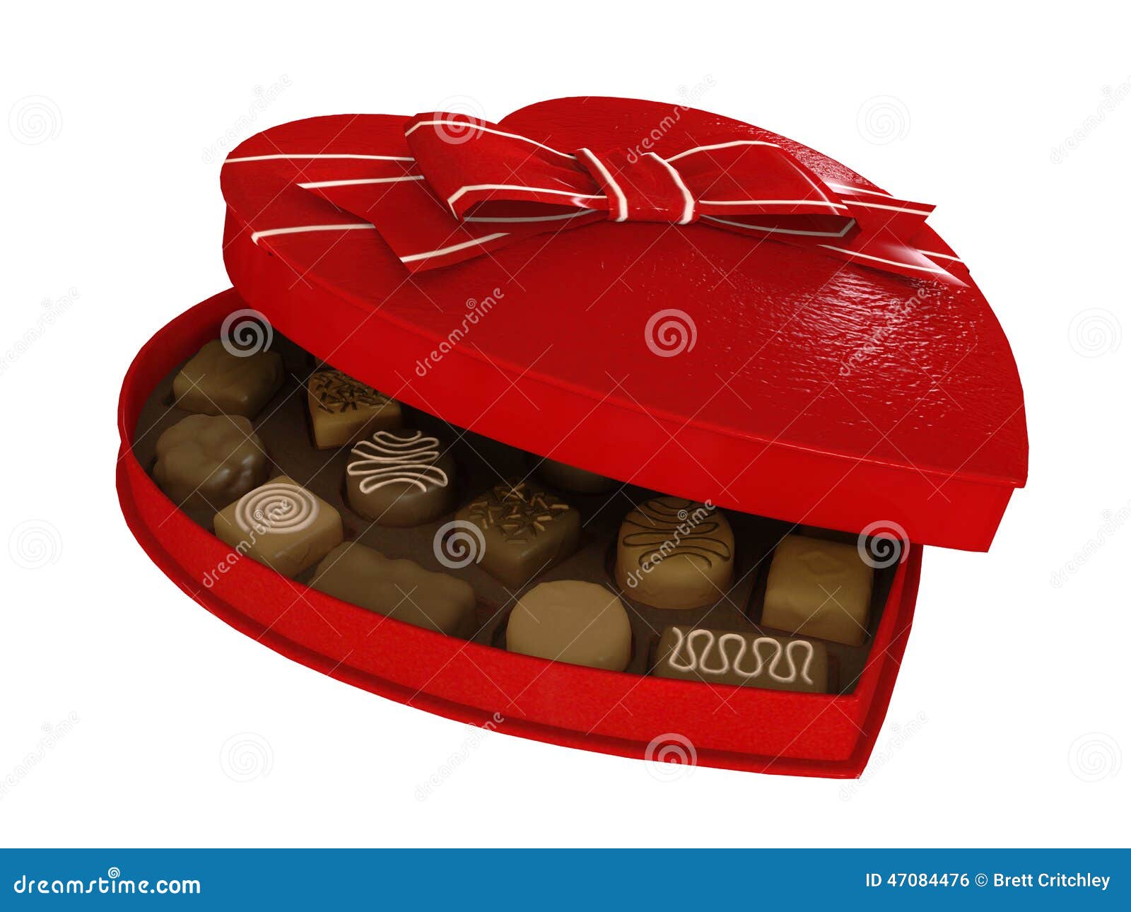 Red Heart Candy Chocolates Box Stock Photo - Image of expensive ...