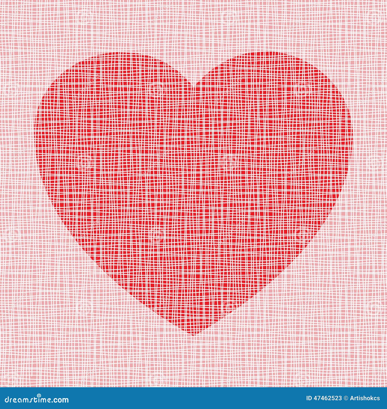 Red Heart on Canvas Texture Stock Vector - Illustration of clip ...