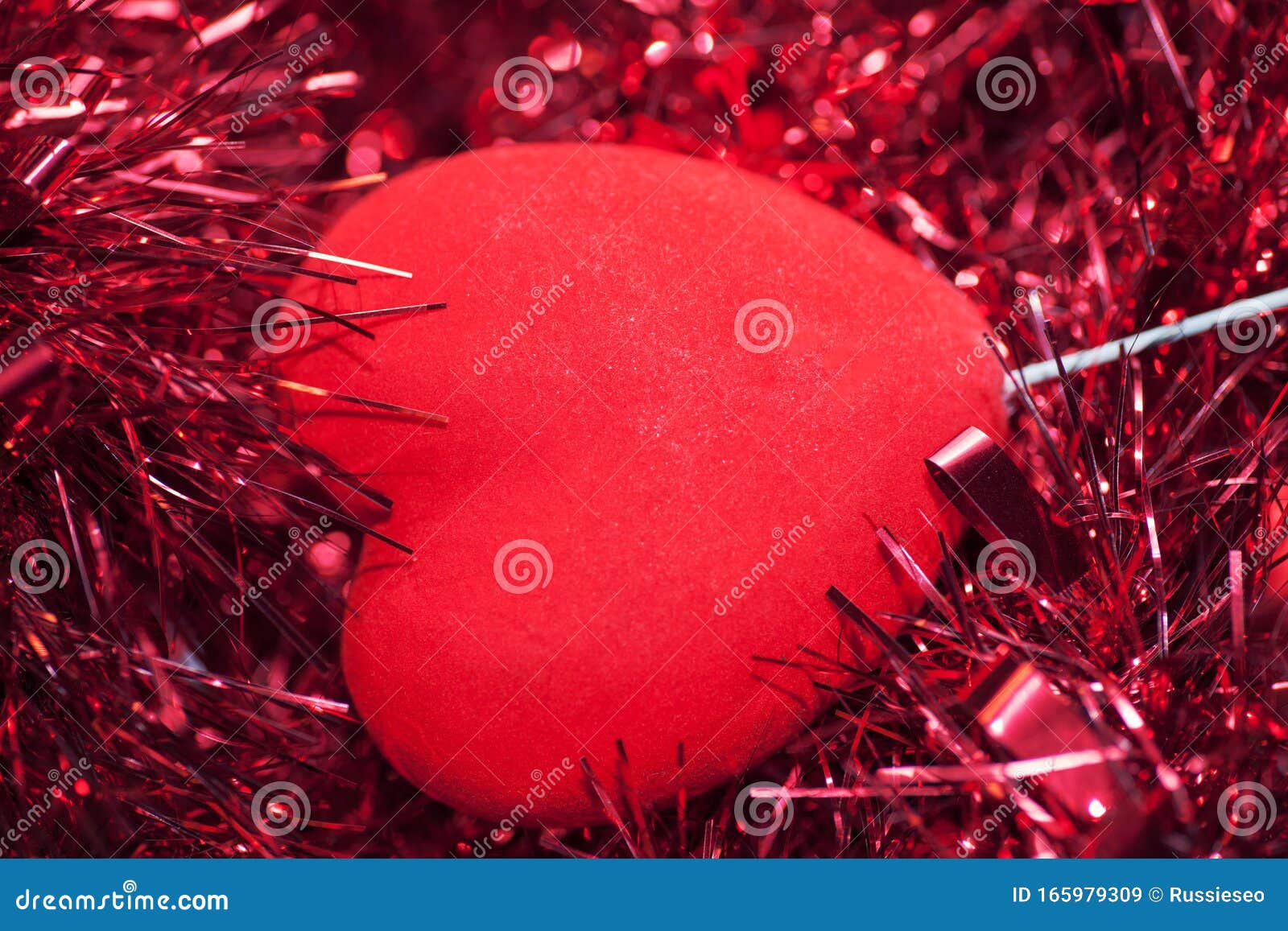 Red heart decor stock image. Image of elegant, love - 165979309