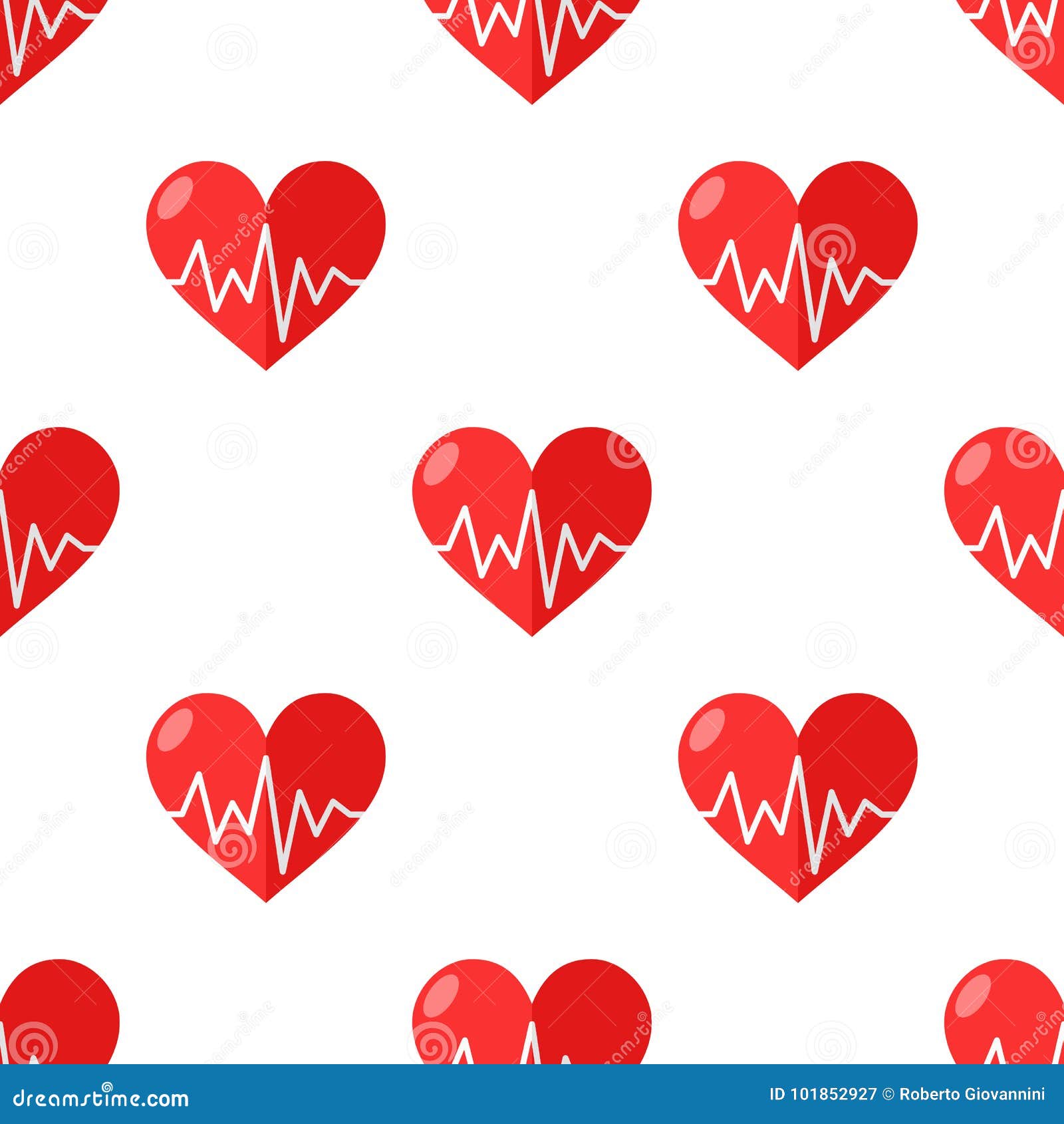 Heart& Electrocardiogram Vector Illustration | CartoonDealer.com #13445906