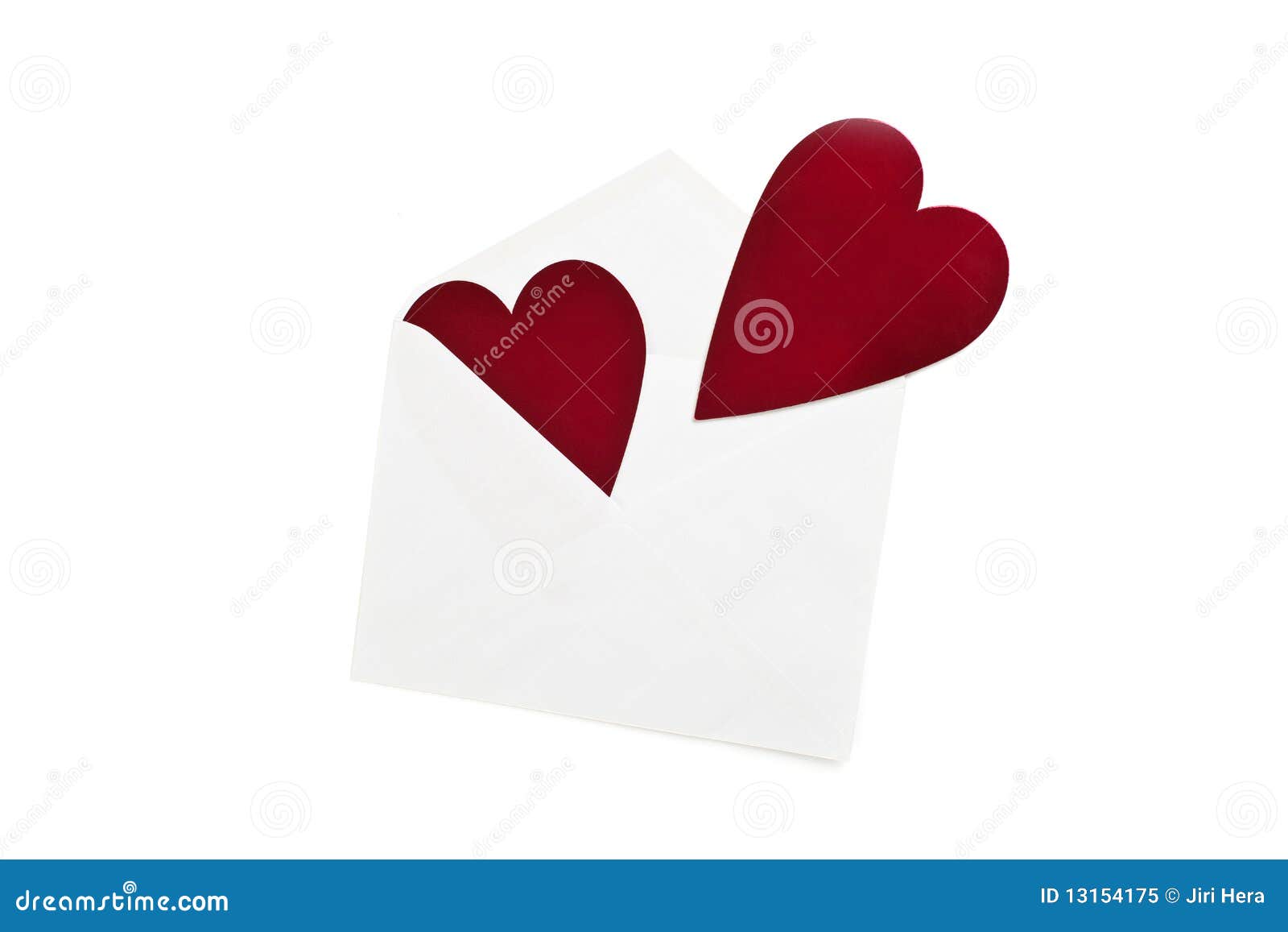 Red heart in envelope stock image. Image of modern, element - 13154175