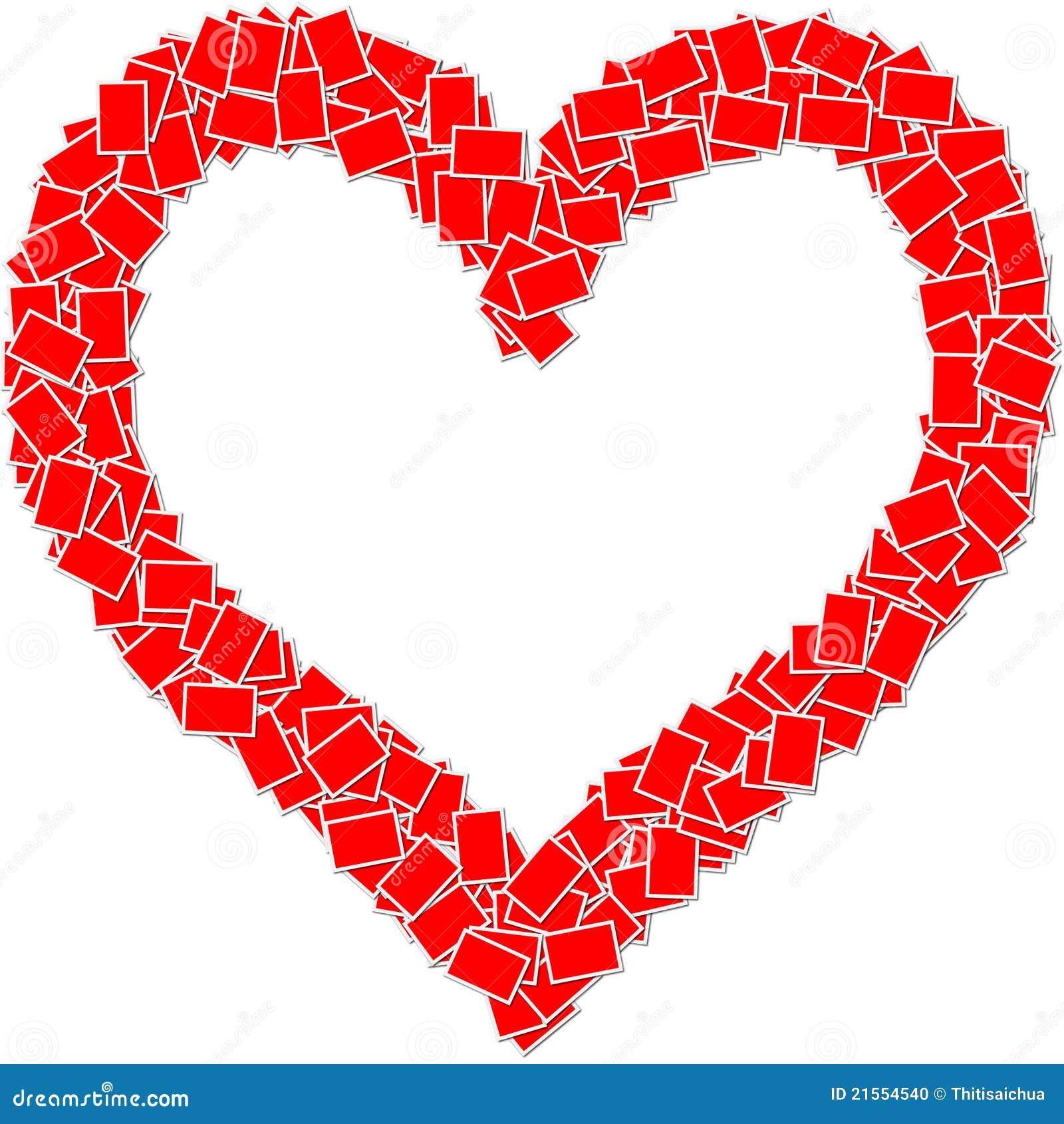 Red heart frame stock illustration. Illustration of heart - 21554540