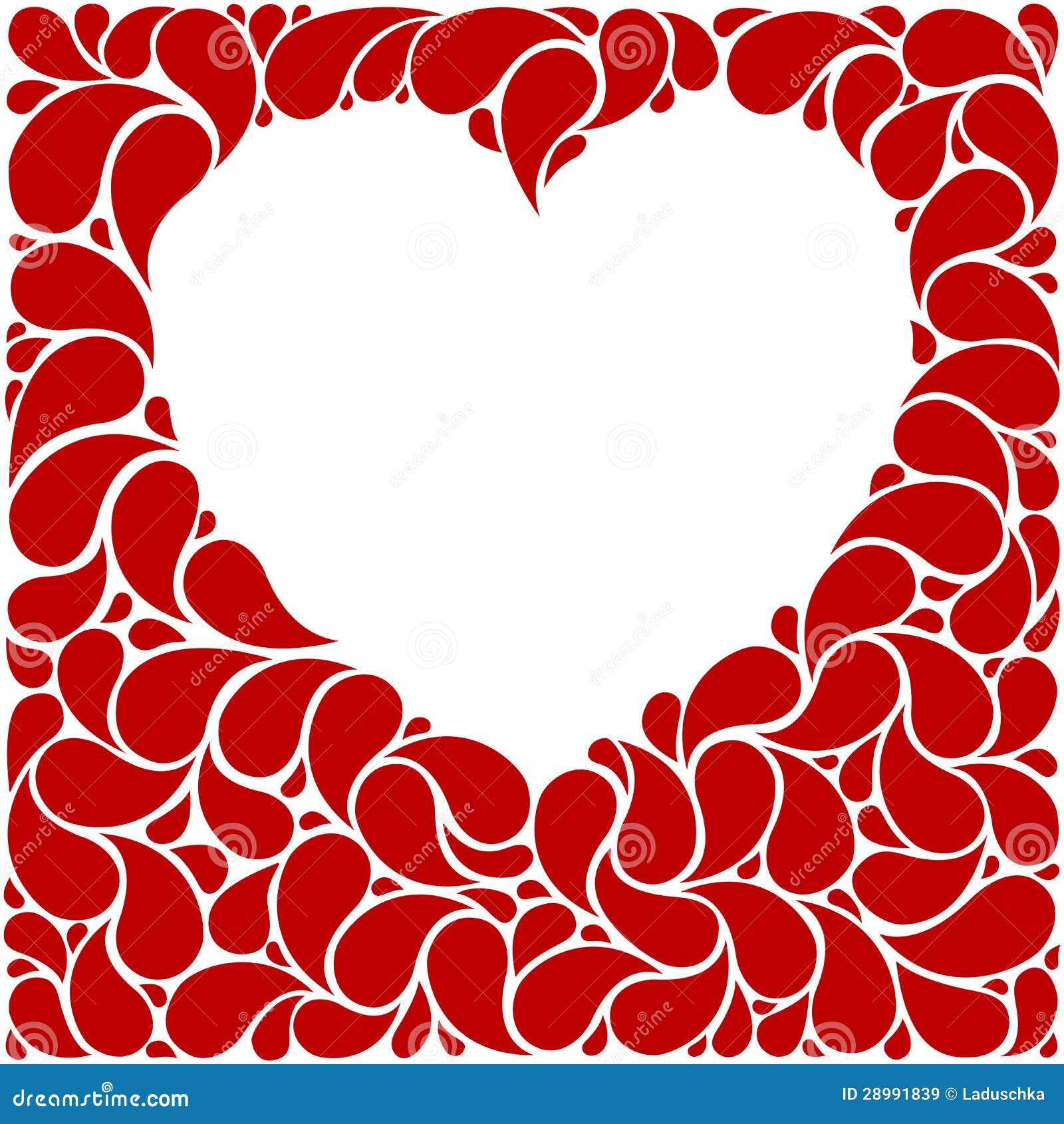 Red heart frame stock vector. Illustration of heart, template - 28991839