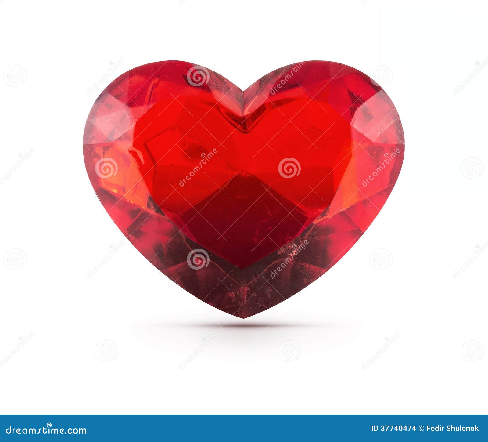 Red heart gemstone stock photo. Image of brilliant, single - 37740474