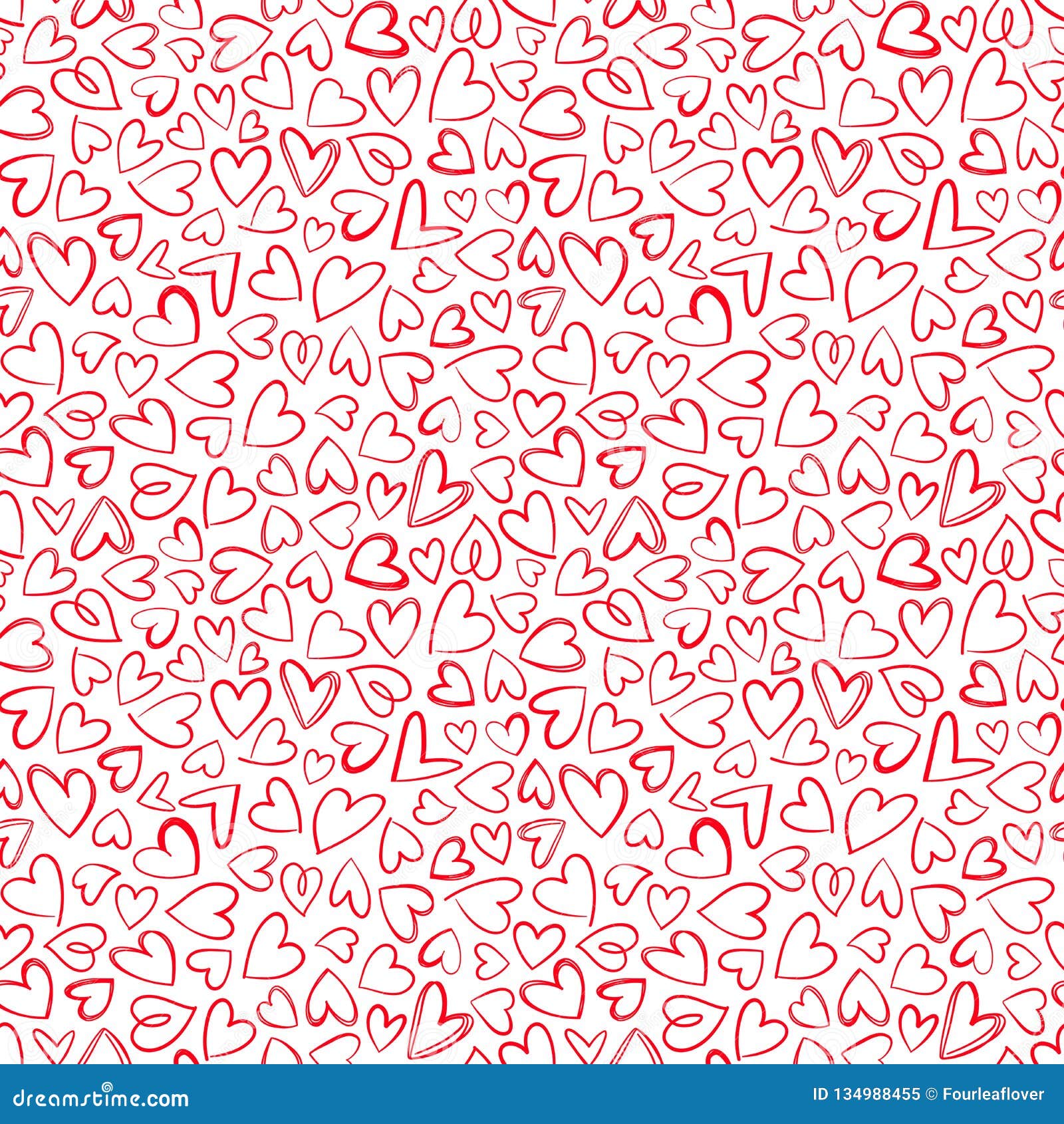 Red Heart Hand Drawn Texture Stock Vector - Illustration of signs ...