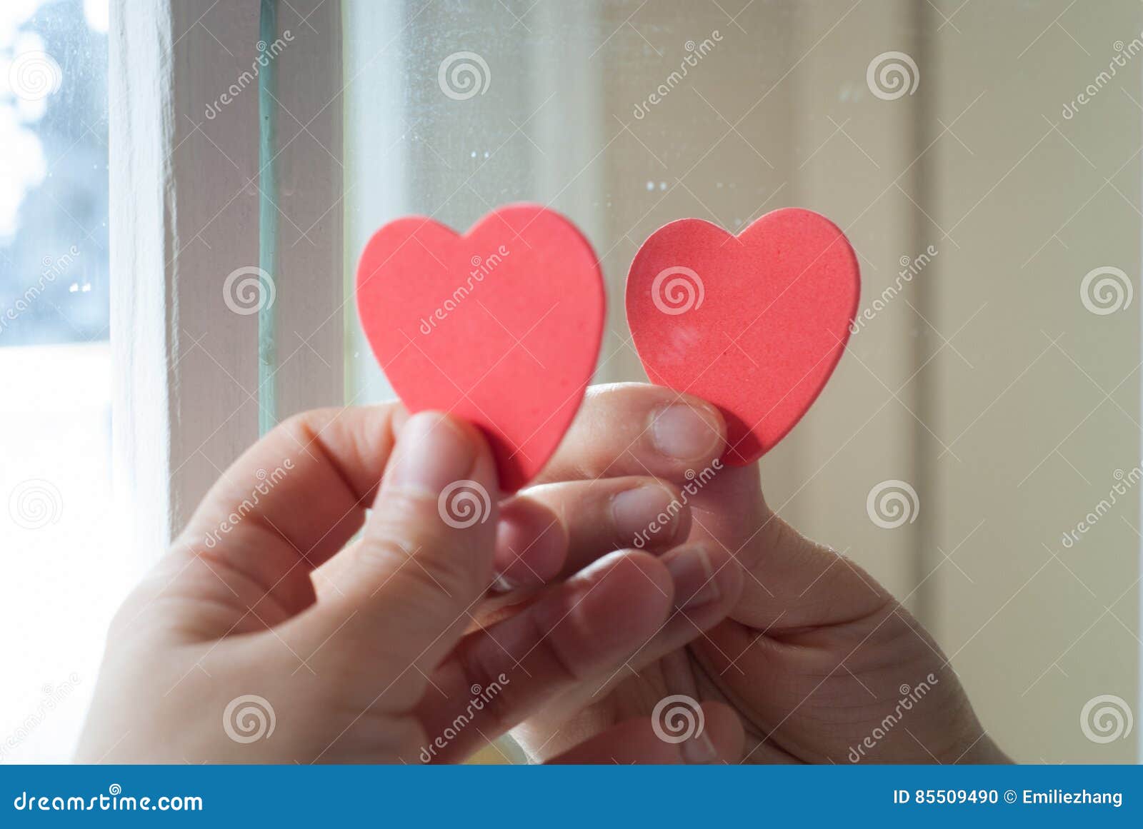 Red heart in hand stock photo. Image of holiday, celebration - 85509490
