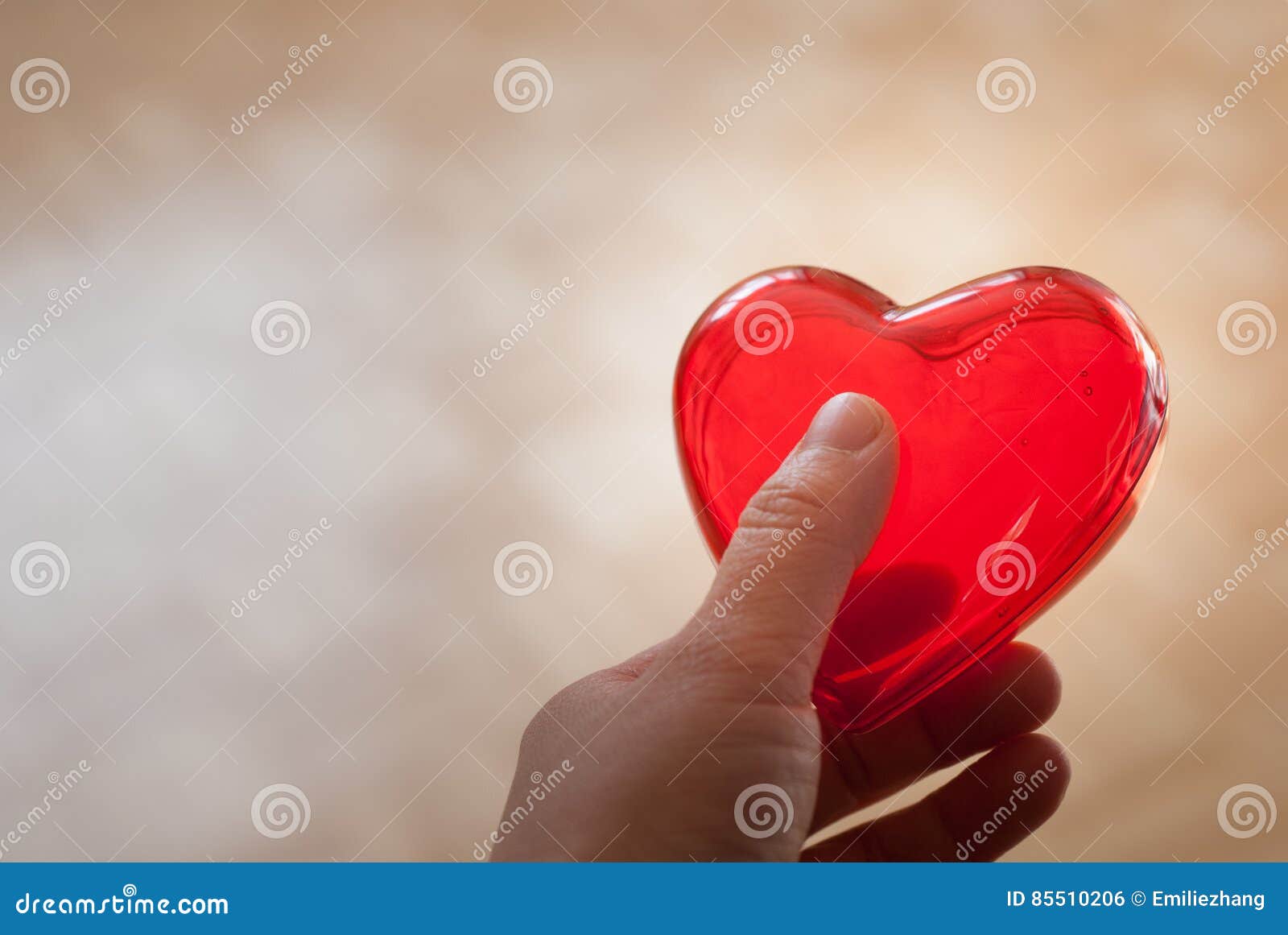Red heart in hand stock photo. Image of care, romance - 85510206