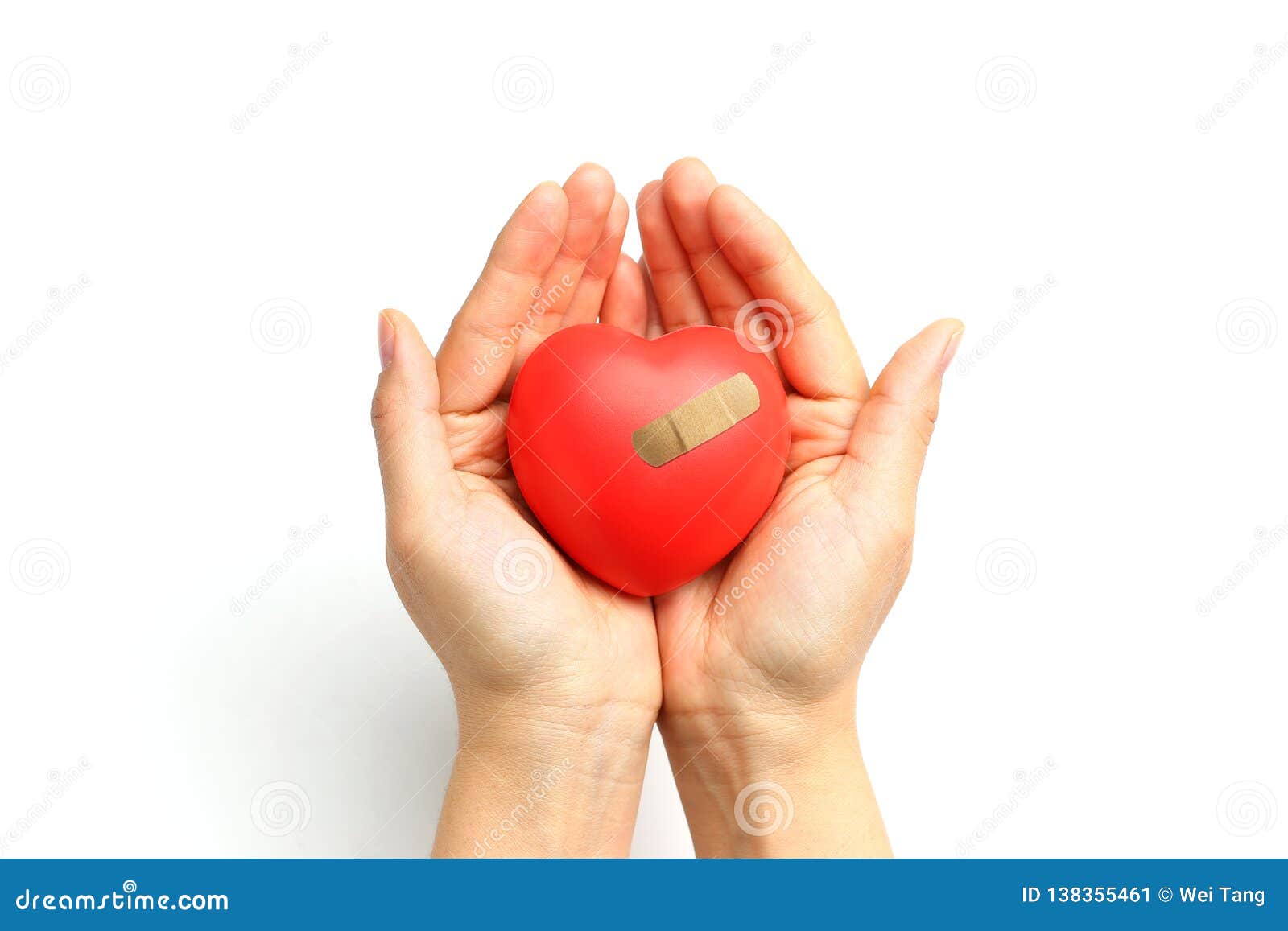Red heart in hands stock image. Image of heart, hand - 138355461