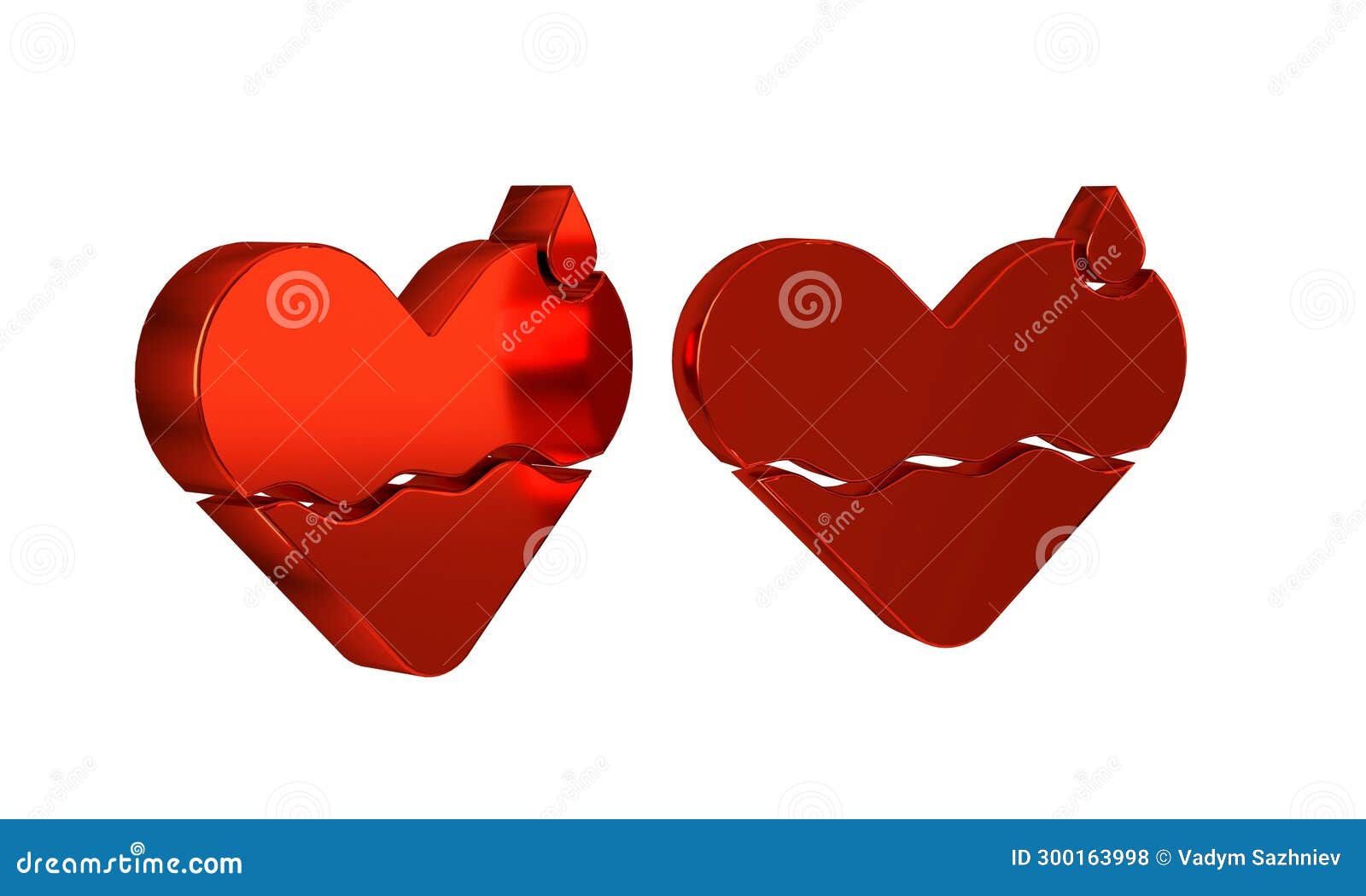 Red Heart Heal Icon Isolated on Transparent Background. Stock ...