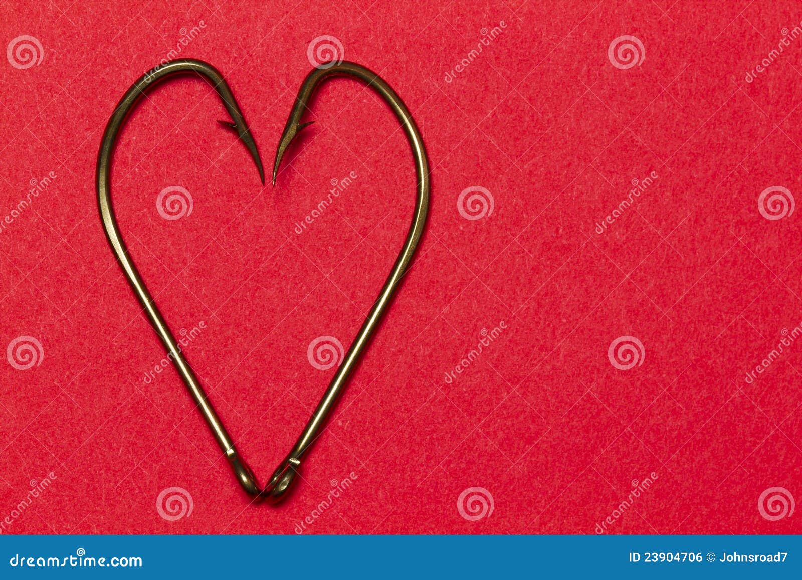 Red Heart of Hooks stock photo. Image of romantic, lure - 23904706