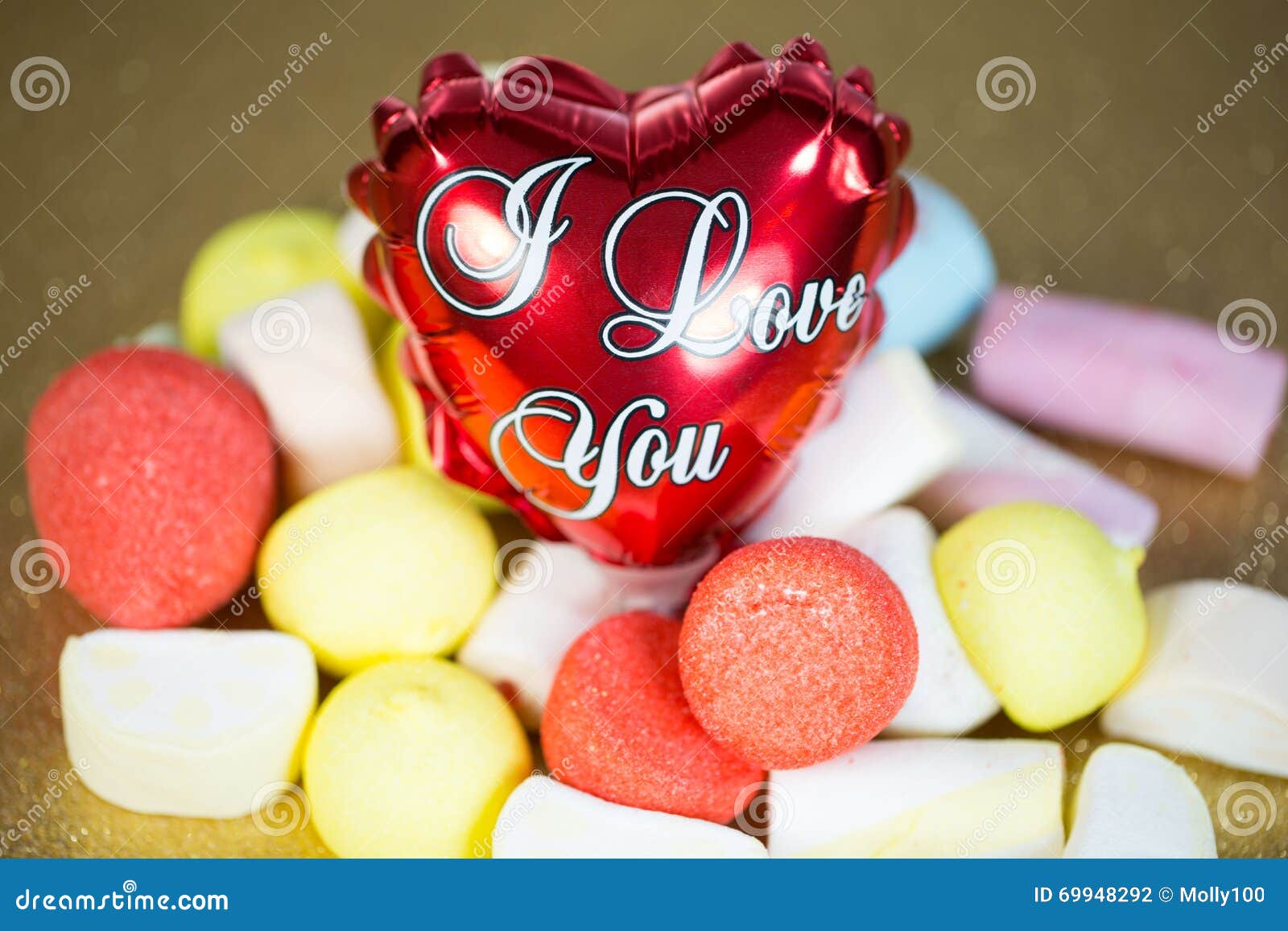 Red Heart with I Love You for Valentines Stock Photo - Image of ...