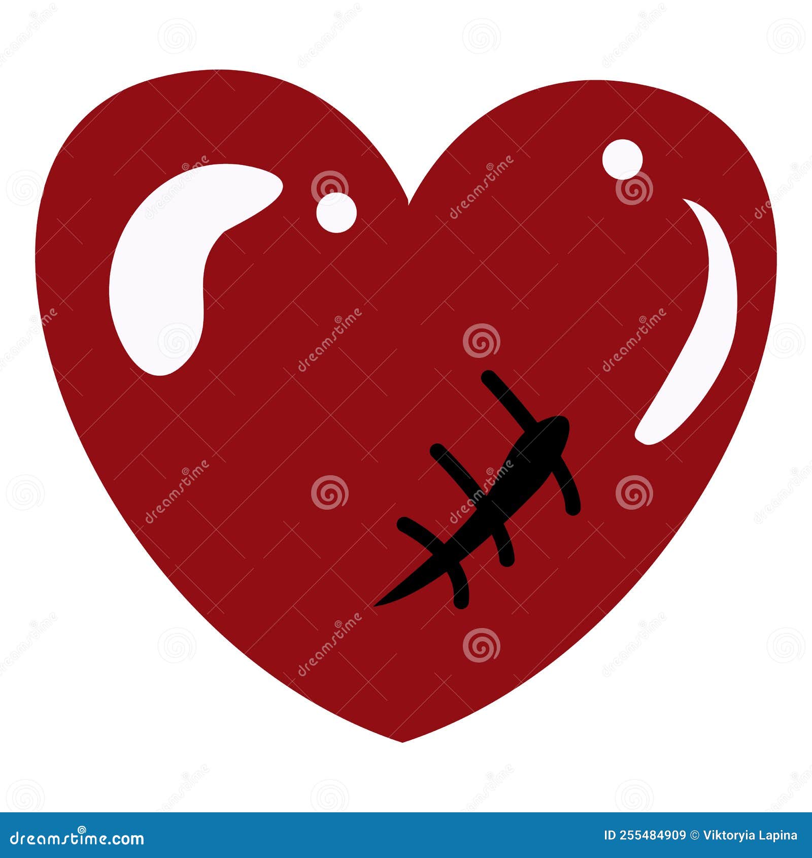 Red Heart Icon for Graphic Design Projects, Vector Illustration. Stock ...