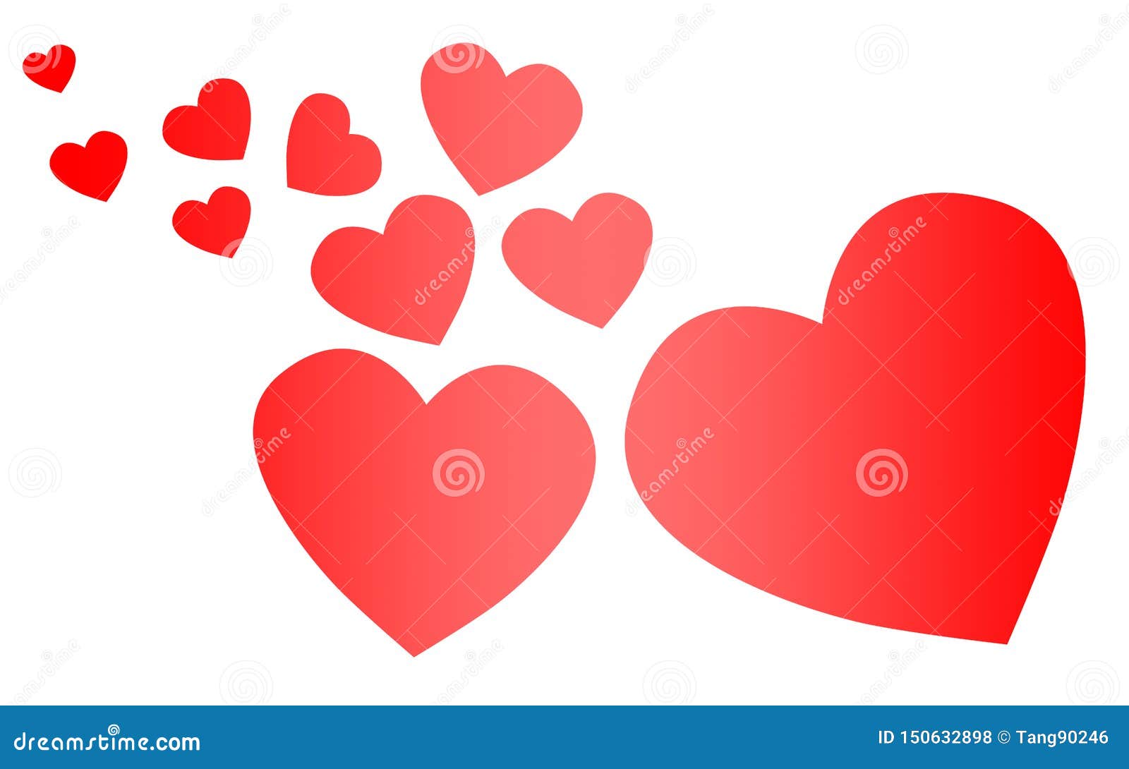 Red Heart Icon Love Symbol Set Stock Illustration - Illustration of ...