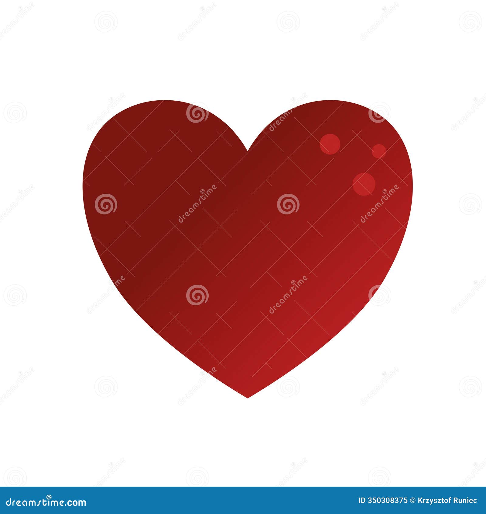 Red heart icon stock illustration. Illustration of love - 350308375