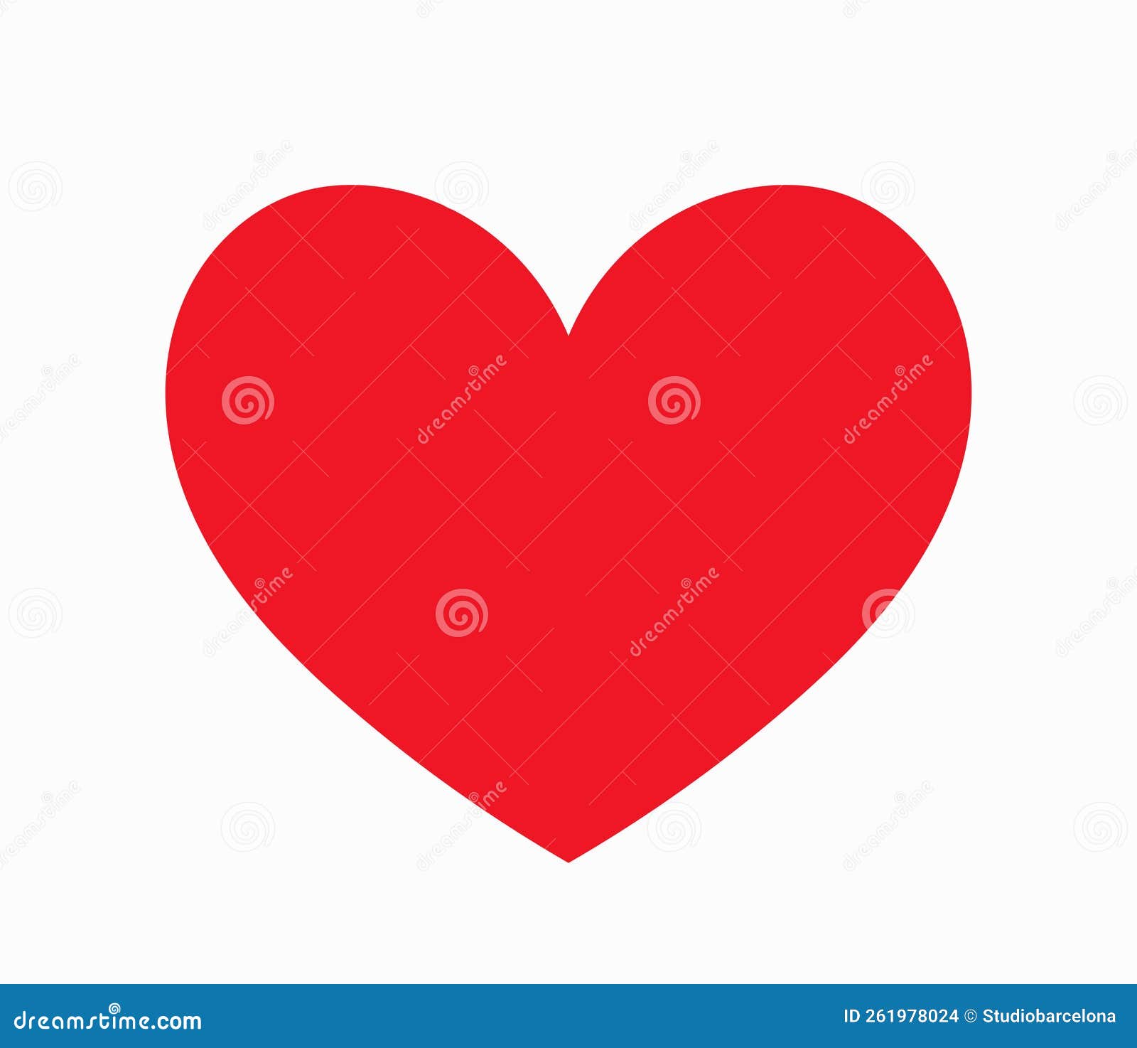 Red heart icon stock vector. Illustration of design - 261978024