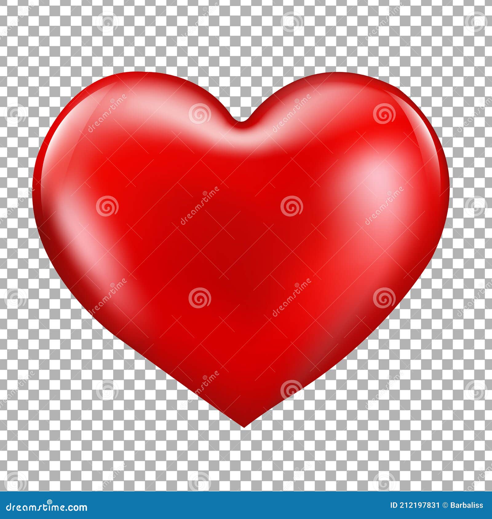Red Heart Isolated stock vector. Illustration of romance - 212197831