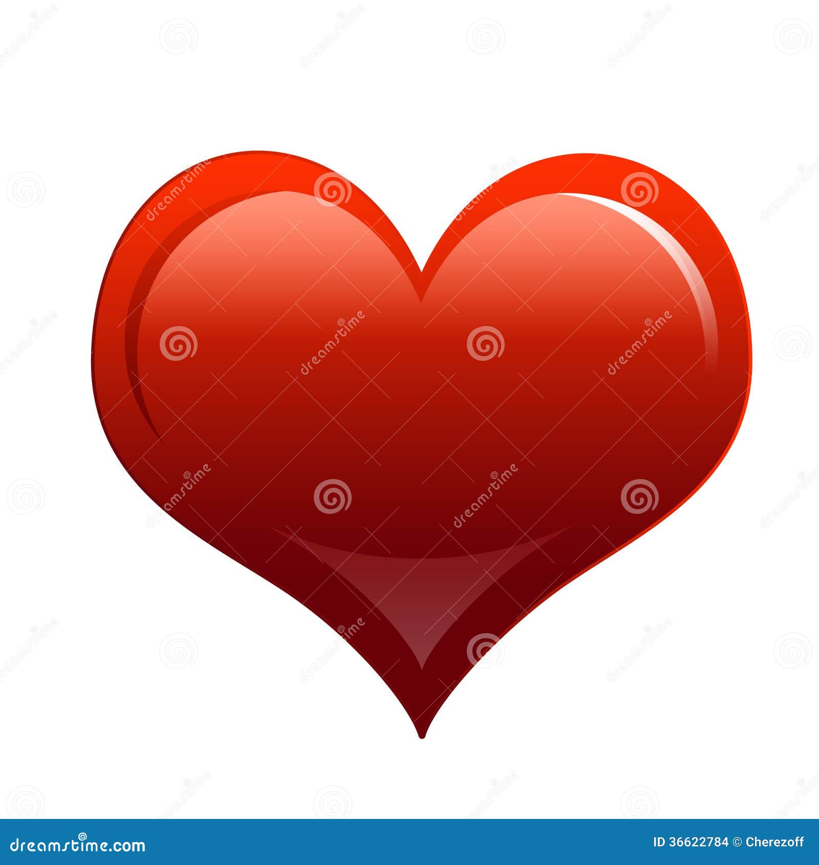 Red heart stock illustration. Illustration of creative - 36622784