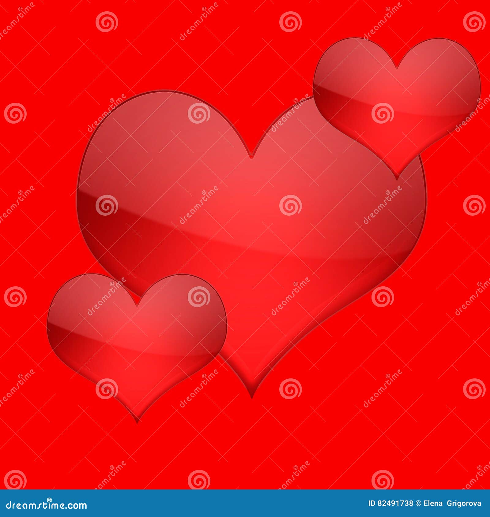 A red heart stock illustration. Illustration of celebration - 82491738