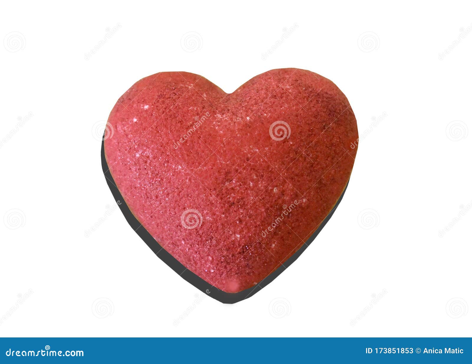 Red heart. stock illustration. Illustration of object - 173851853