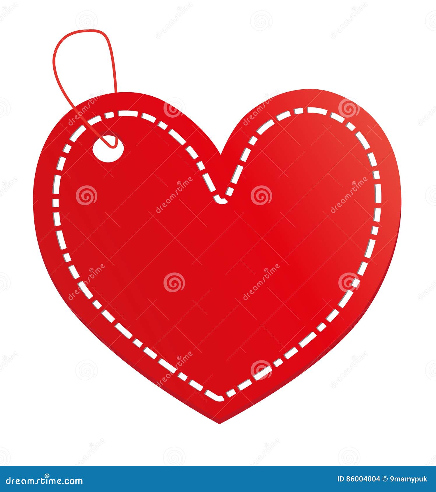 Red heart label stock vector. Illustration of vintage - 86004004