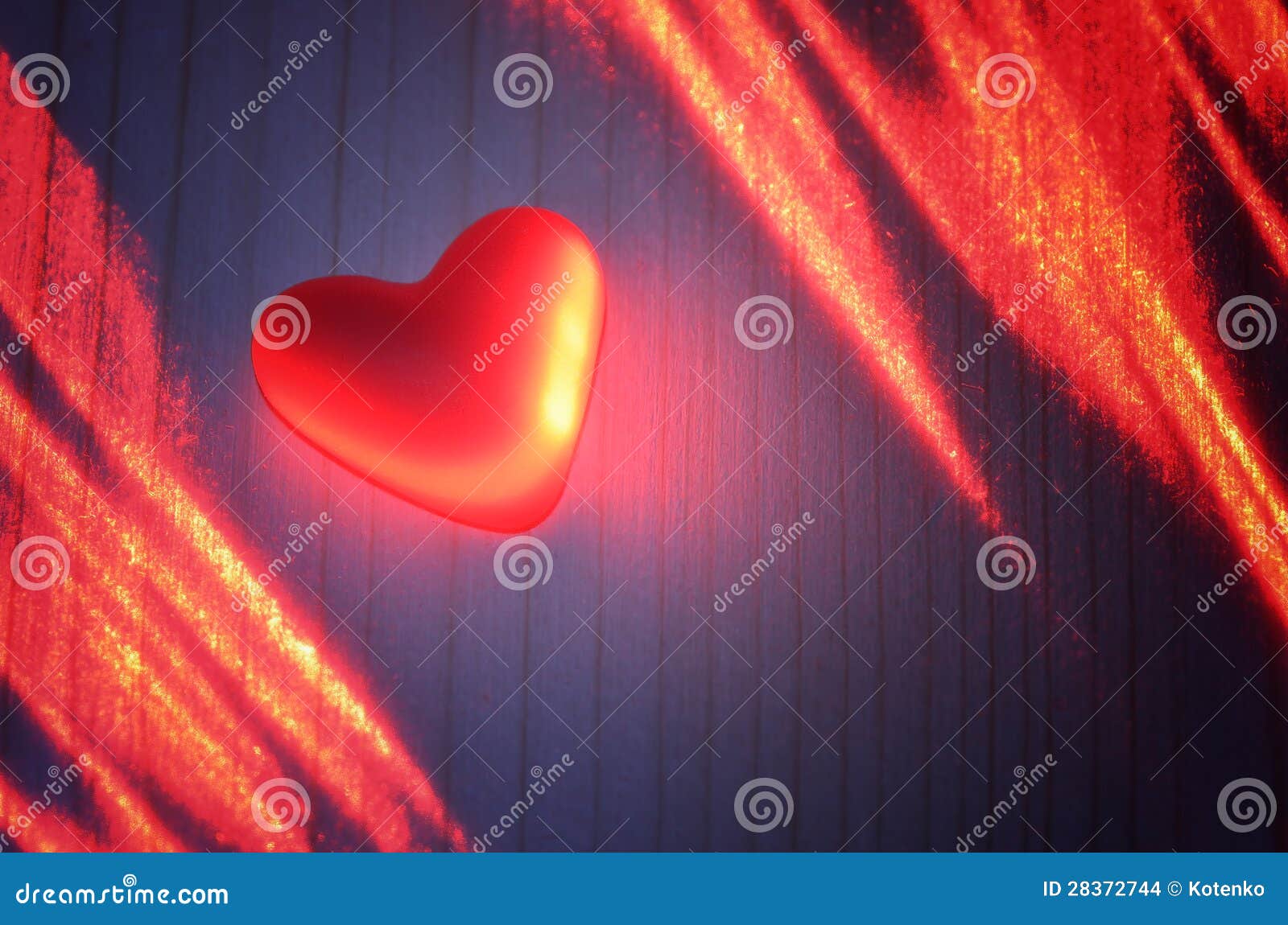 Red Heart In The Light Of The Laser Stock Photo - Image of style, ideas ...