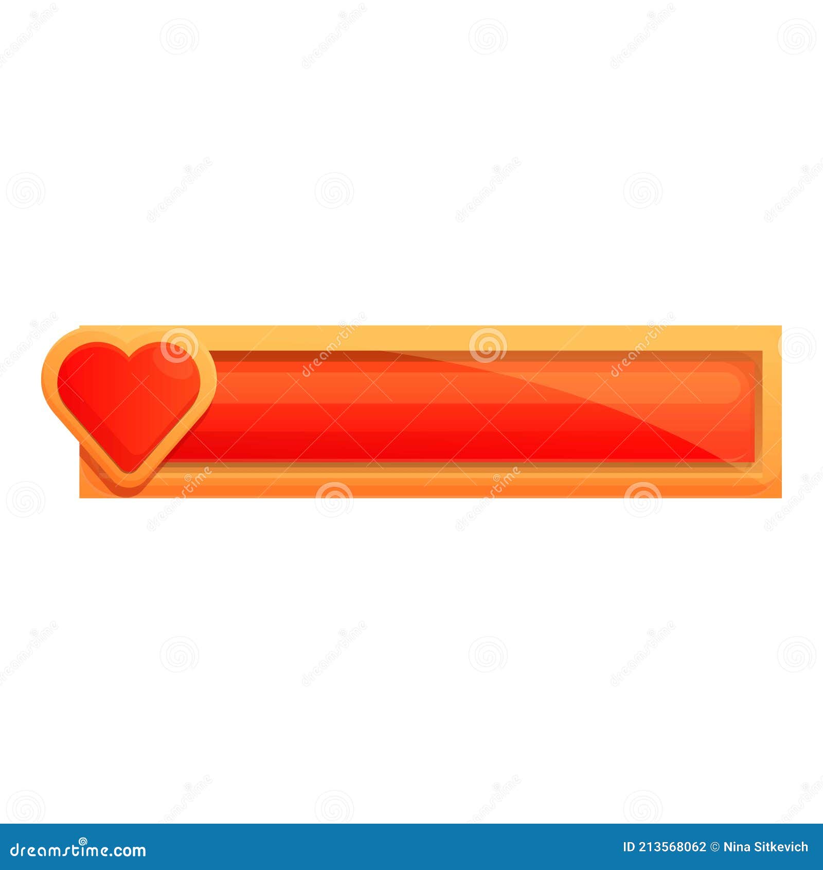 Red Heart Loading Icon, Cartoon Style Stock Vector - Illustration of ...