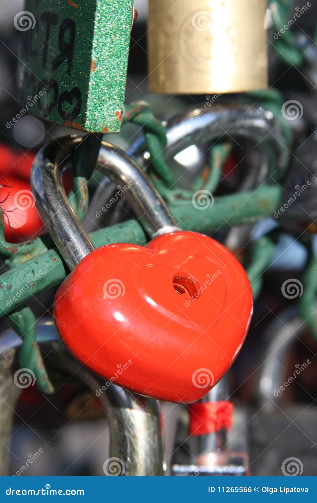 Red heart lock stock photo. Image of keyhole, passionate - 11265566