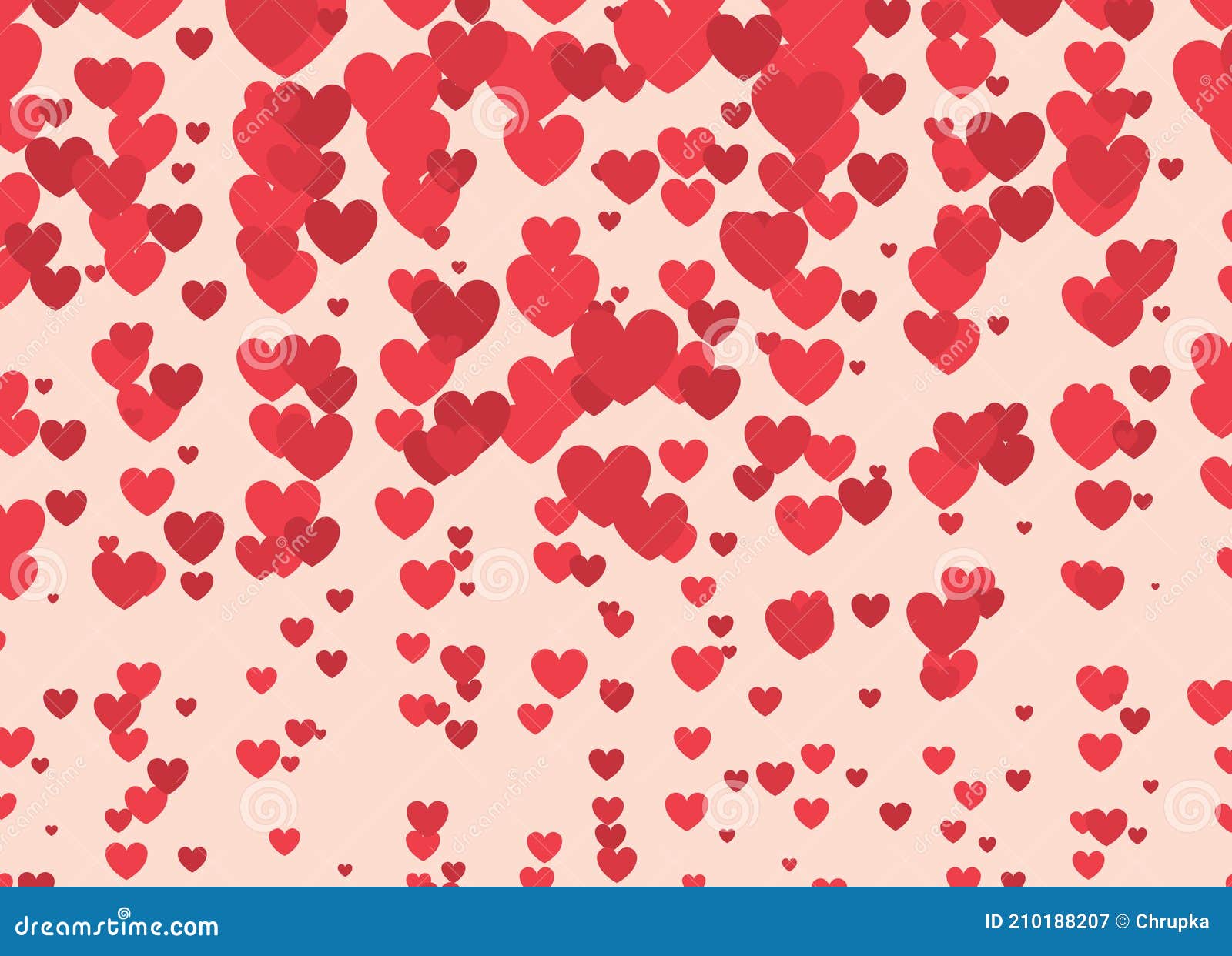 Red heart love pattern stock vector. Illustration of graphic - 210188207