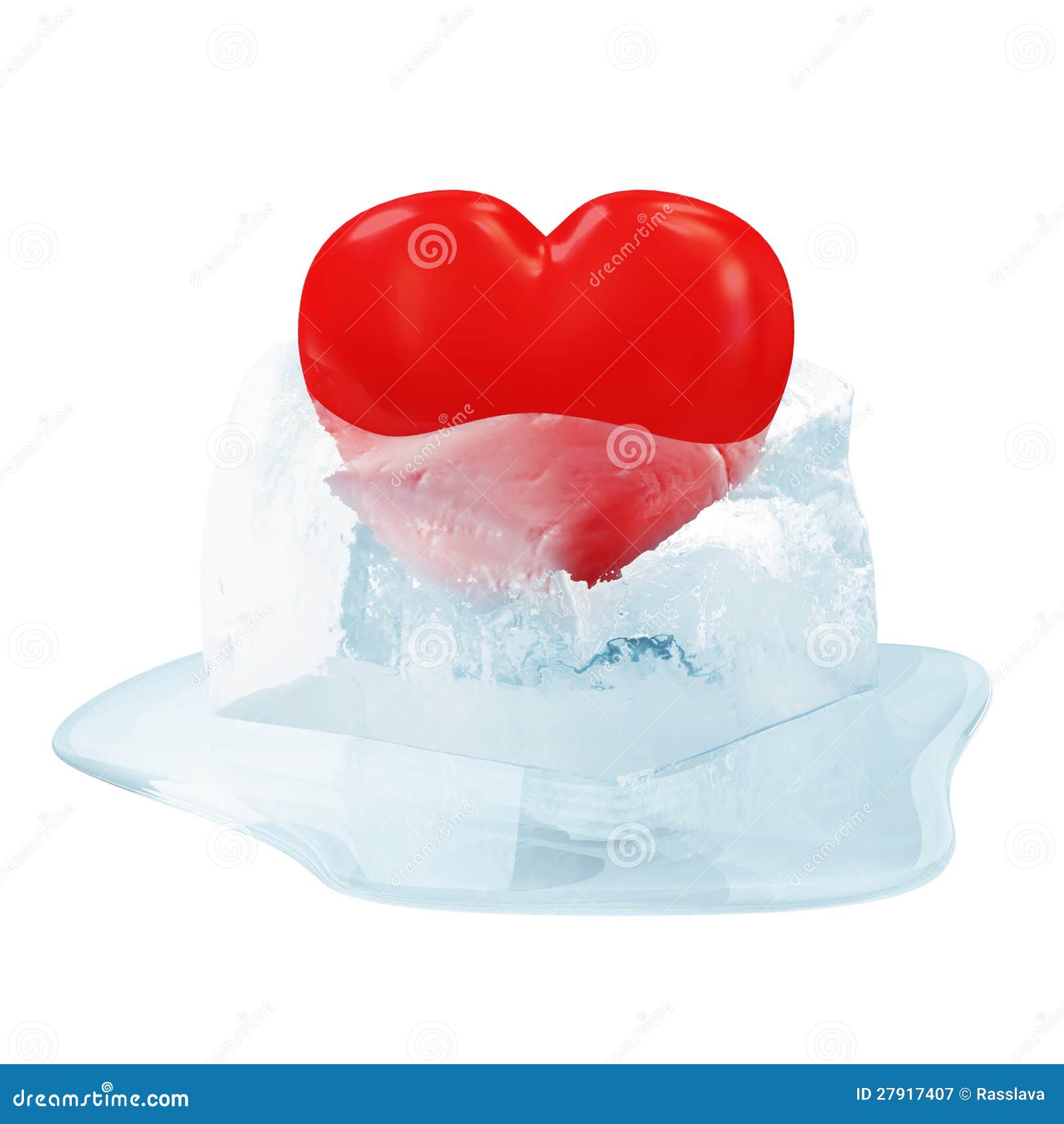 Melting Ice Heart