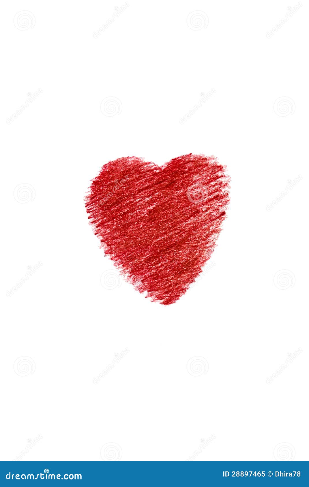 Red heart painted. stock image. Image of business, flowers - 28897465