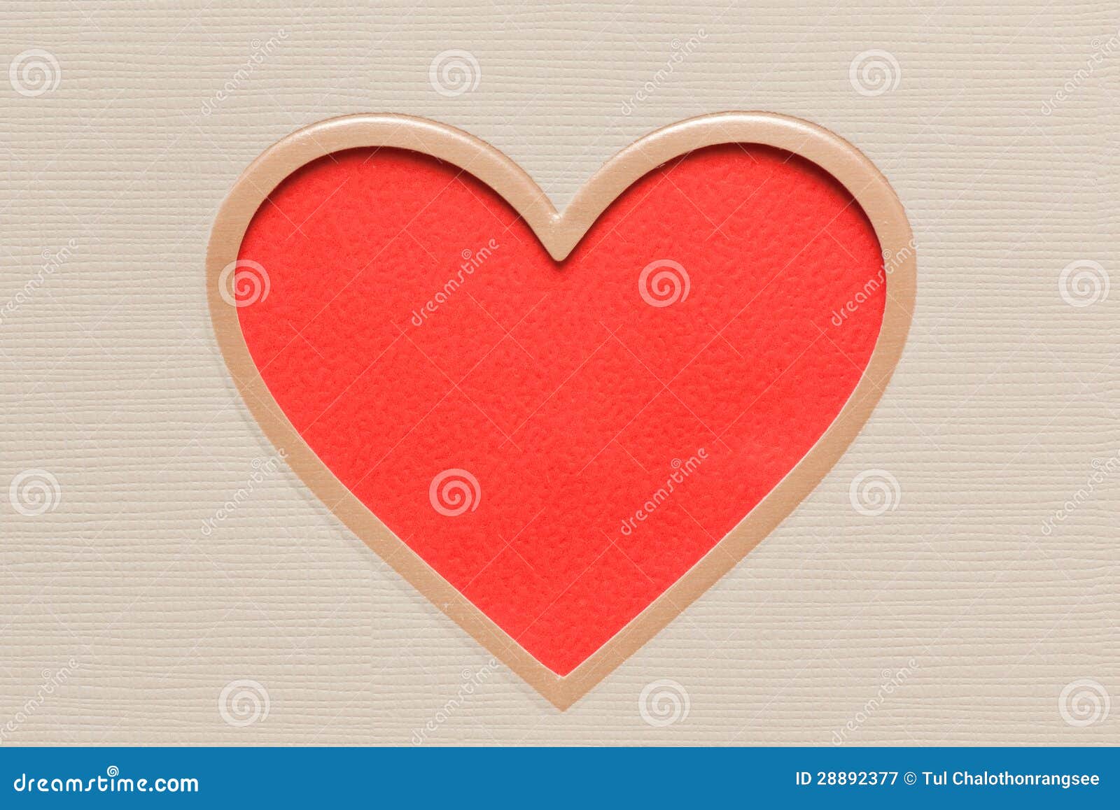 Red heart paper stock image. Image of announcement, invitation - 28892377