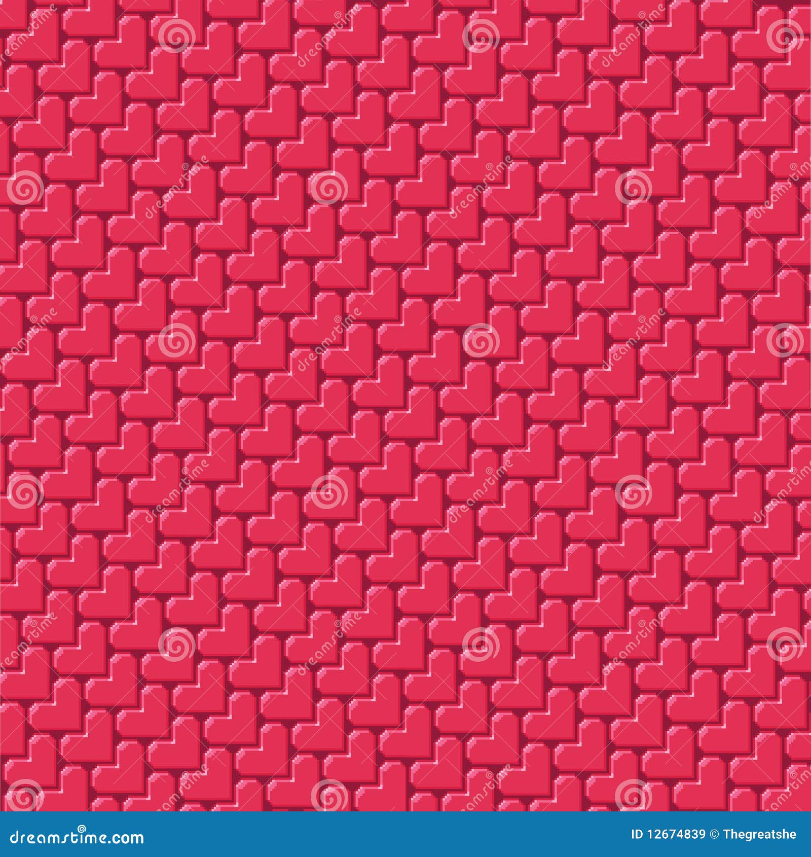Red heart pattern stock vector. Illustration of abstract - 12674839