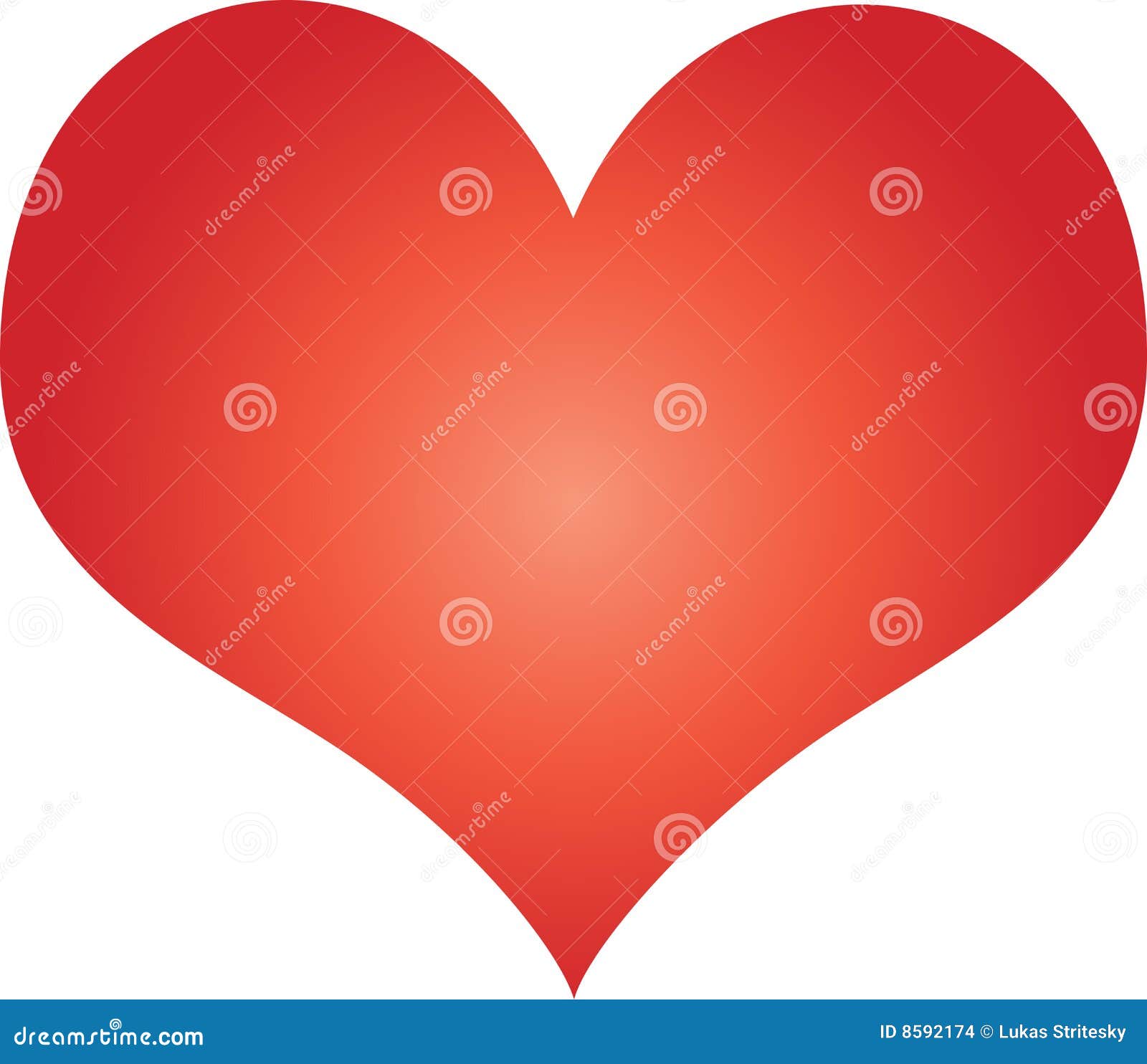 Red heart shape stock vector. Illustration of holiday - 8592174