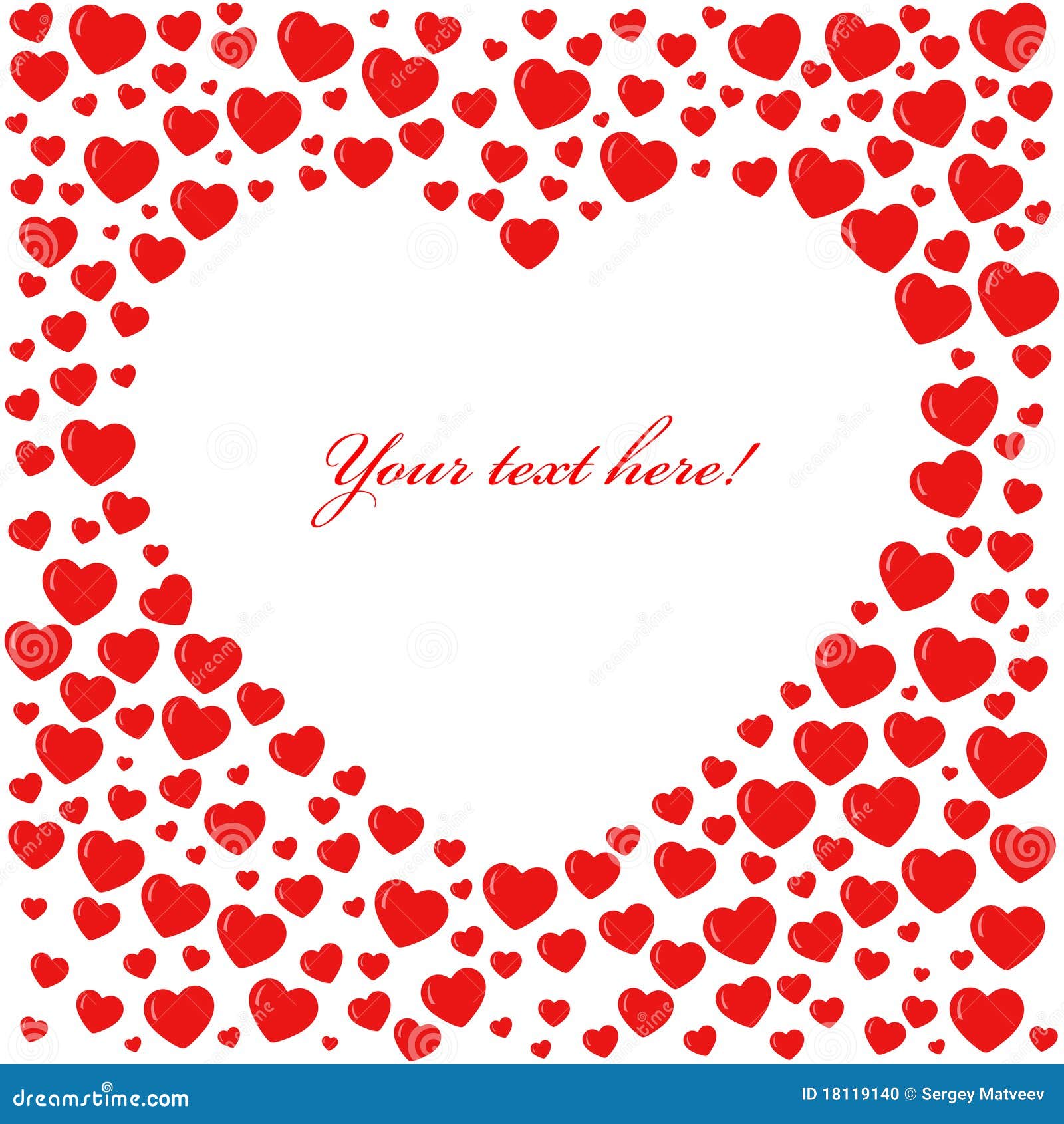 Red Heart shape card stock vector. Illustration of holiday - 18119140